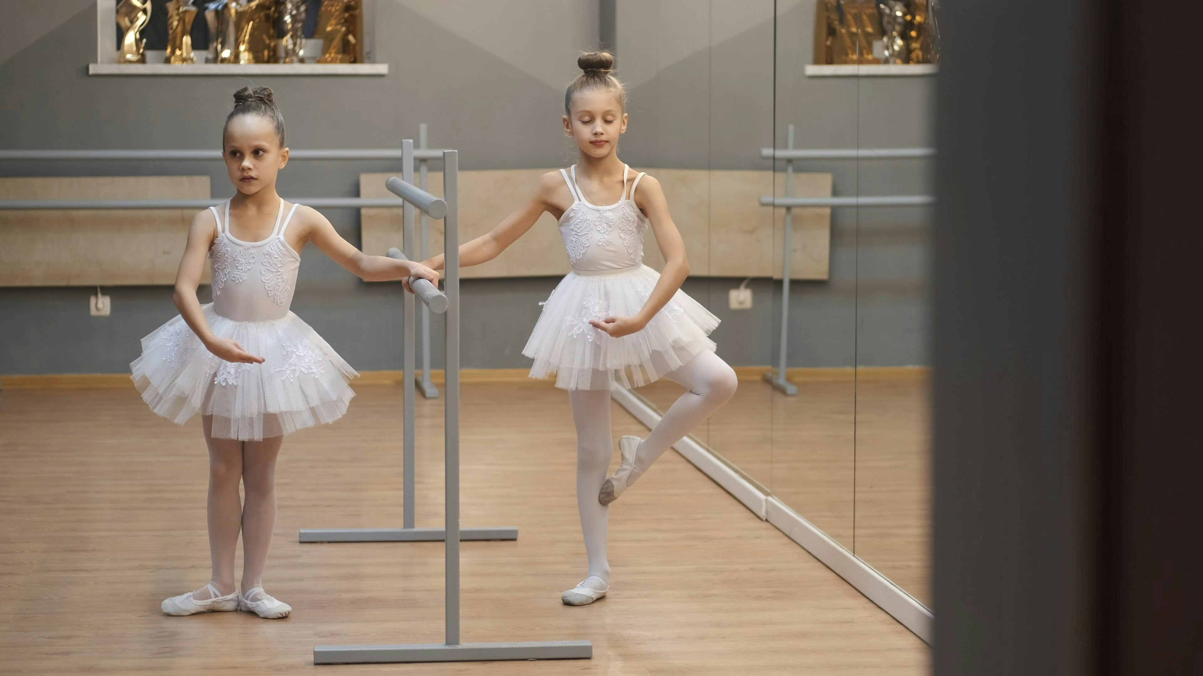 Girls Doing Ballet in a Ballet Studio Free Stock Video Footage, Royalty ...