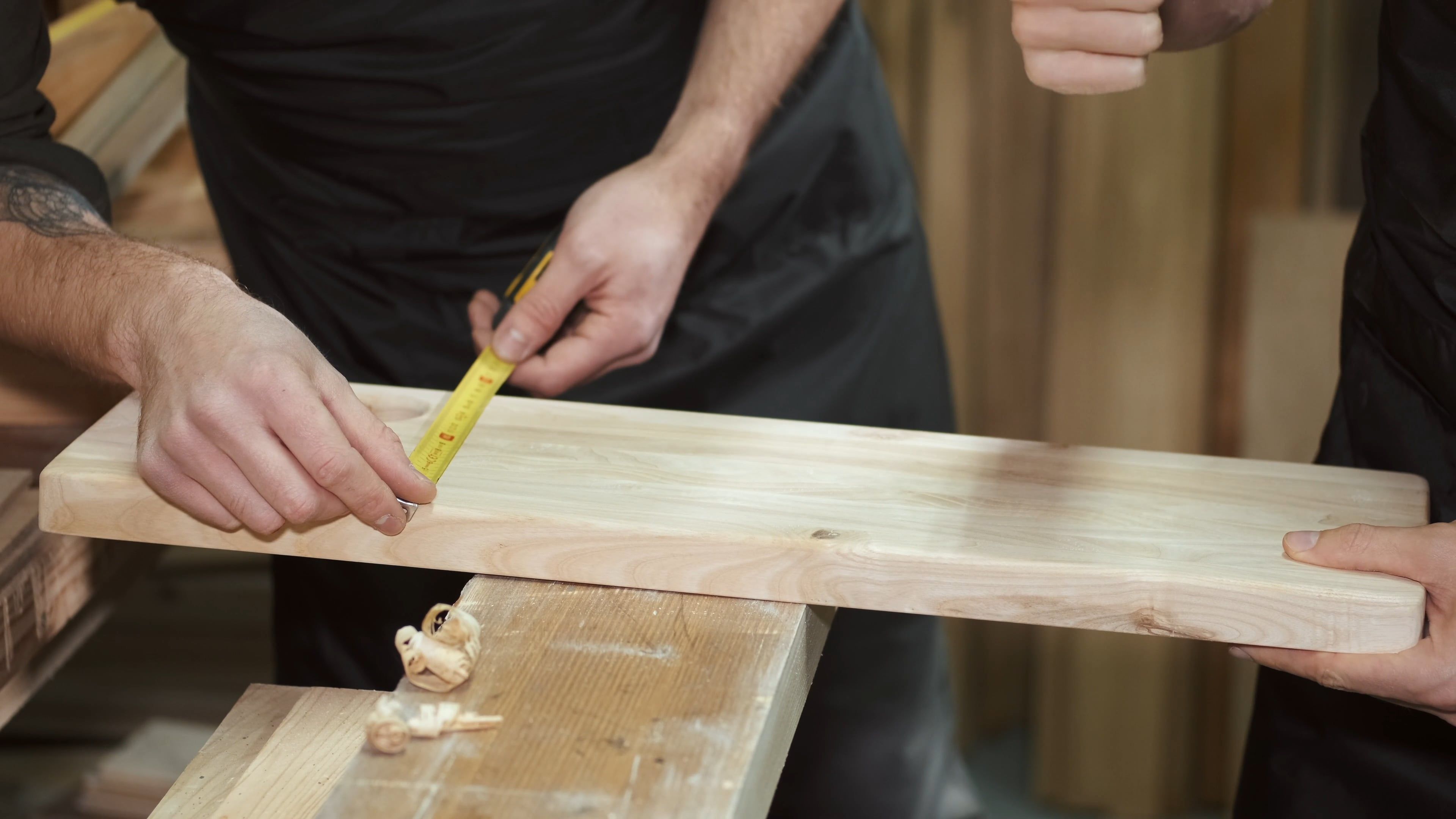 Men Measuring the Wood Free Stock Video Footage, Royalty-Free 4K & HD ...