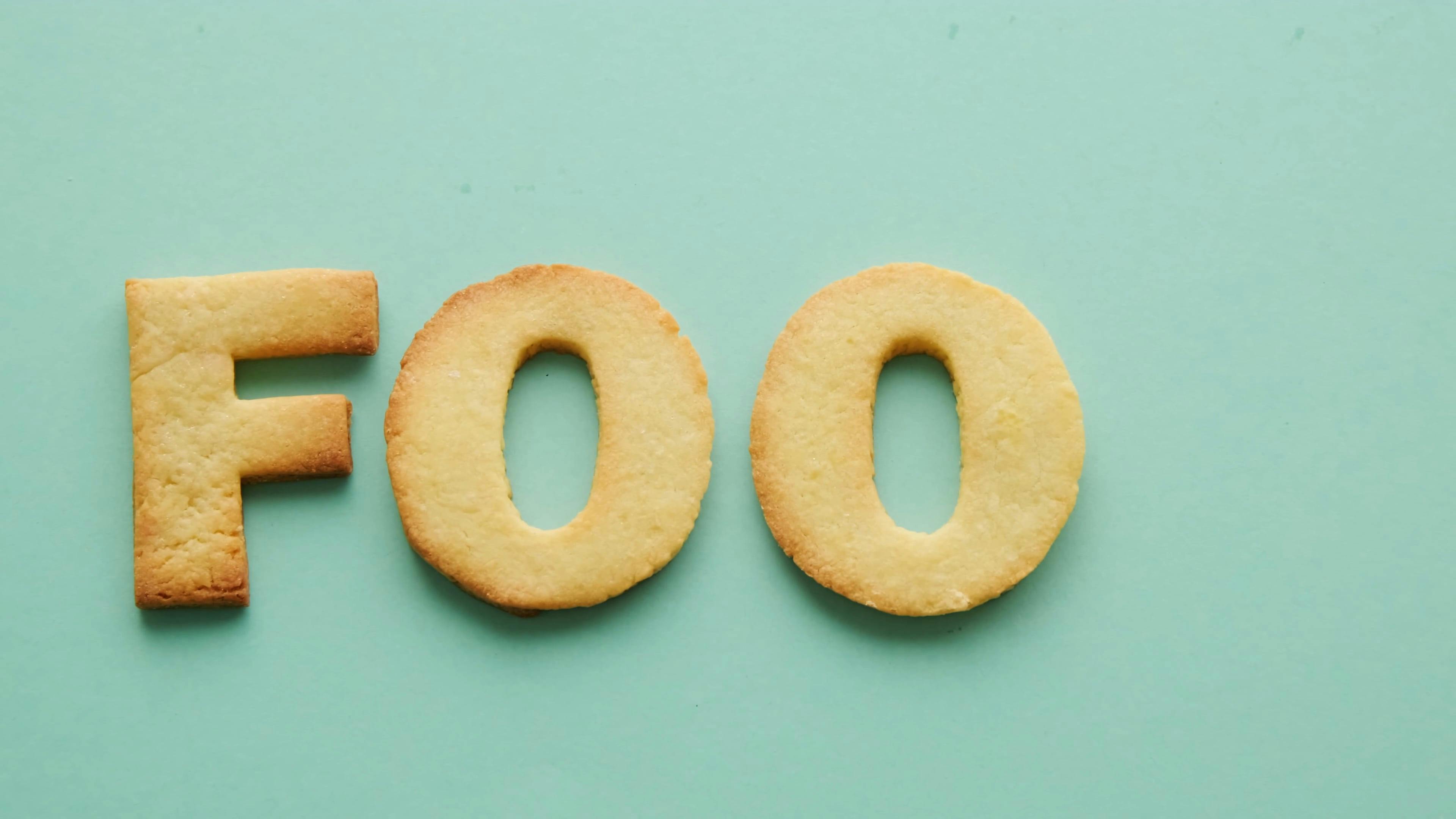 The Word Food Written In Food