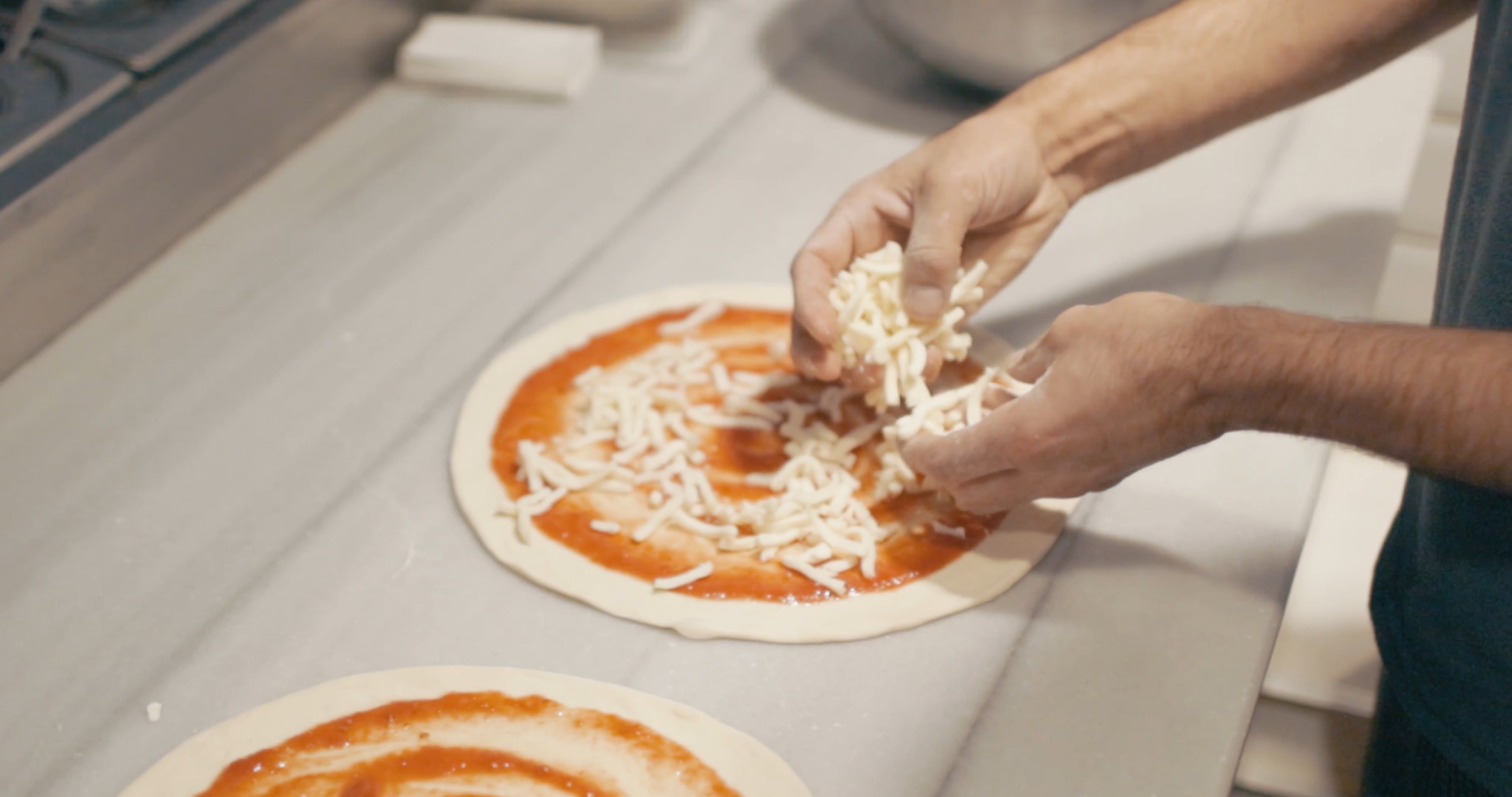 Man Making A Pizza · Free Stock Video