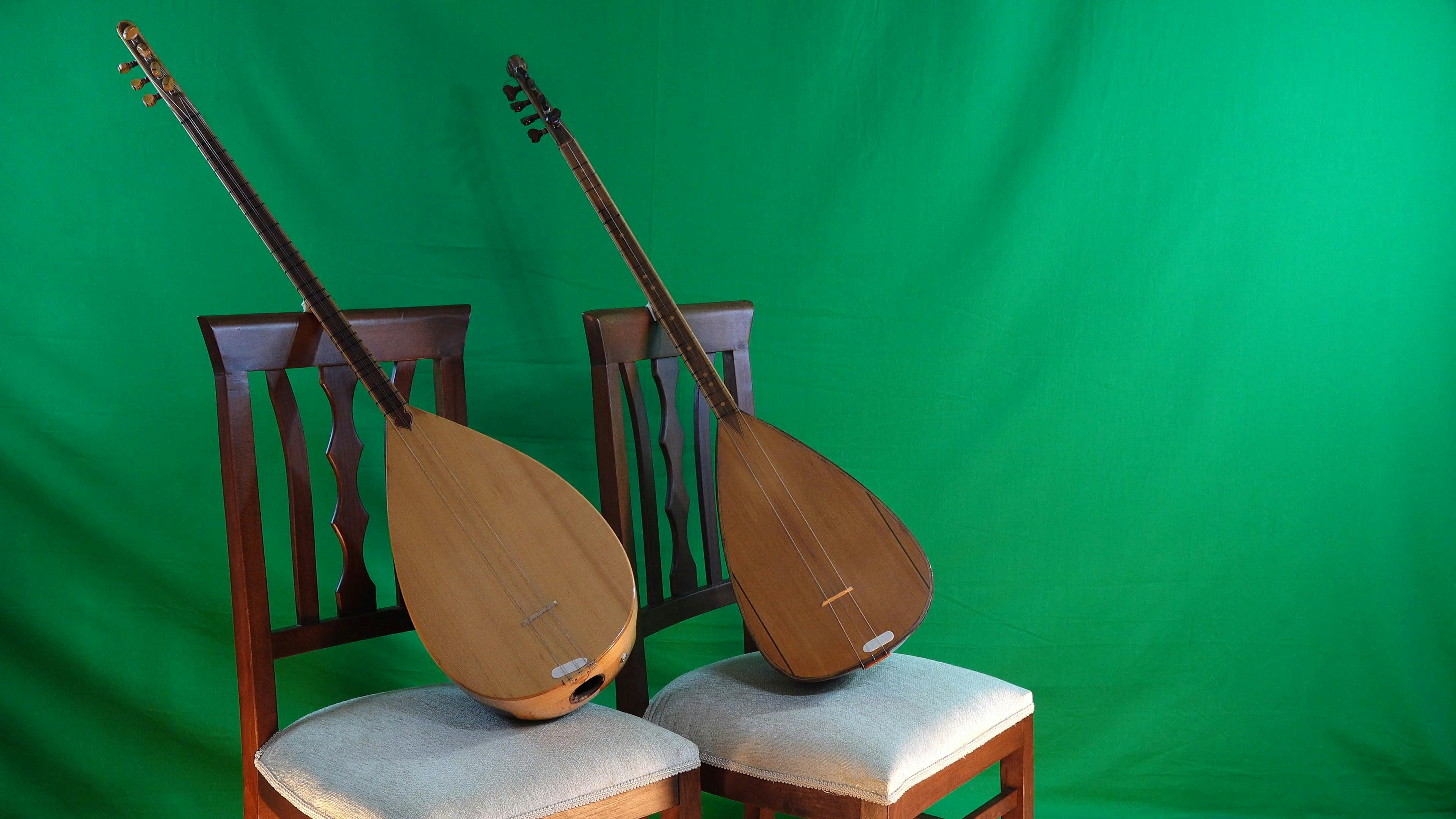 A Footage of Baglamas on Chairs · Free Stock Video