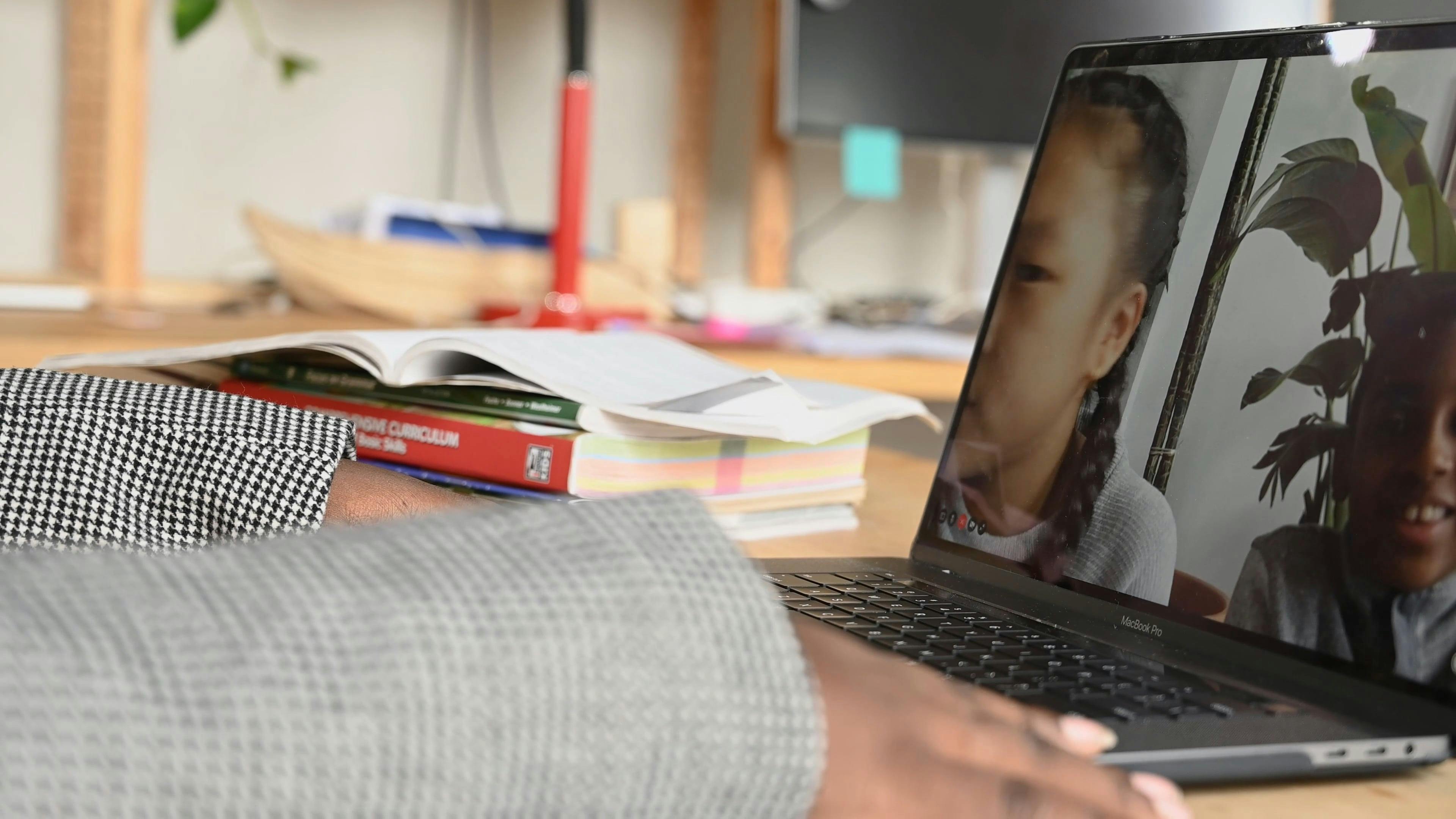 Students in a Computer Screen Having an Online Class Free Stock Video ...