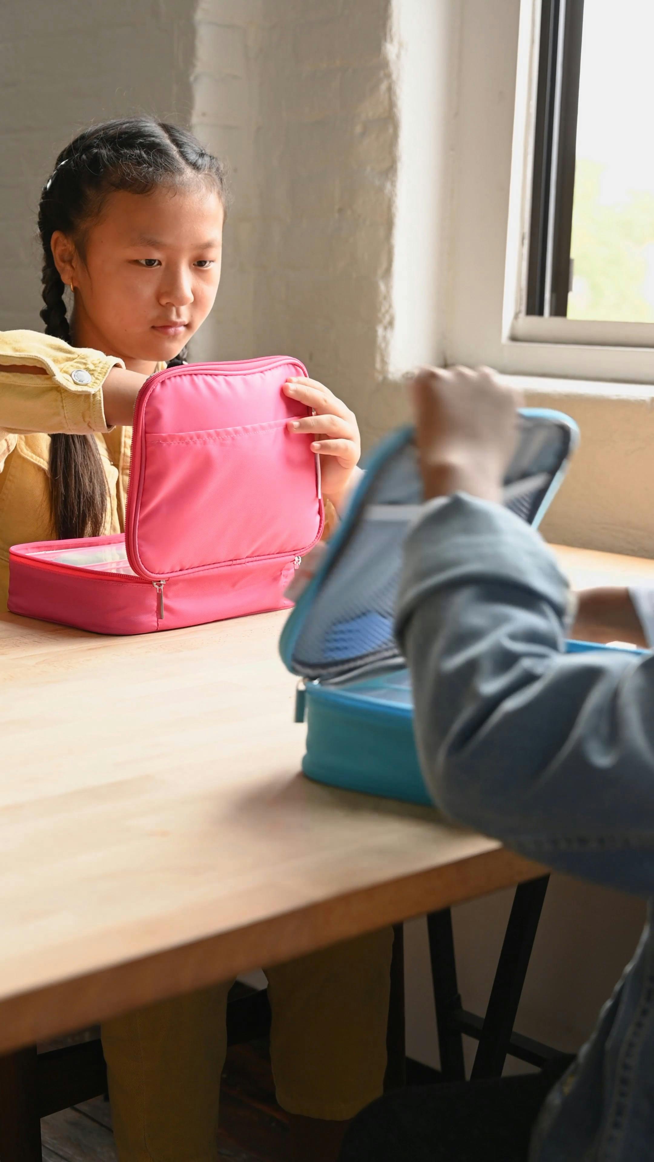 Children Opening Lunch Boxes Free Stock Video Footage, Royalty-Free 4K ...