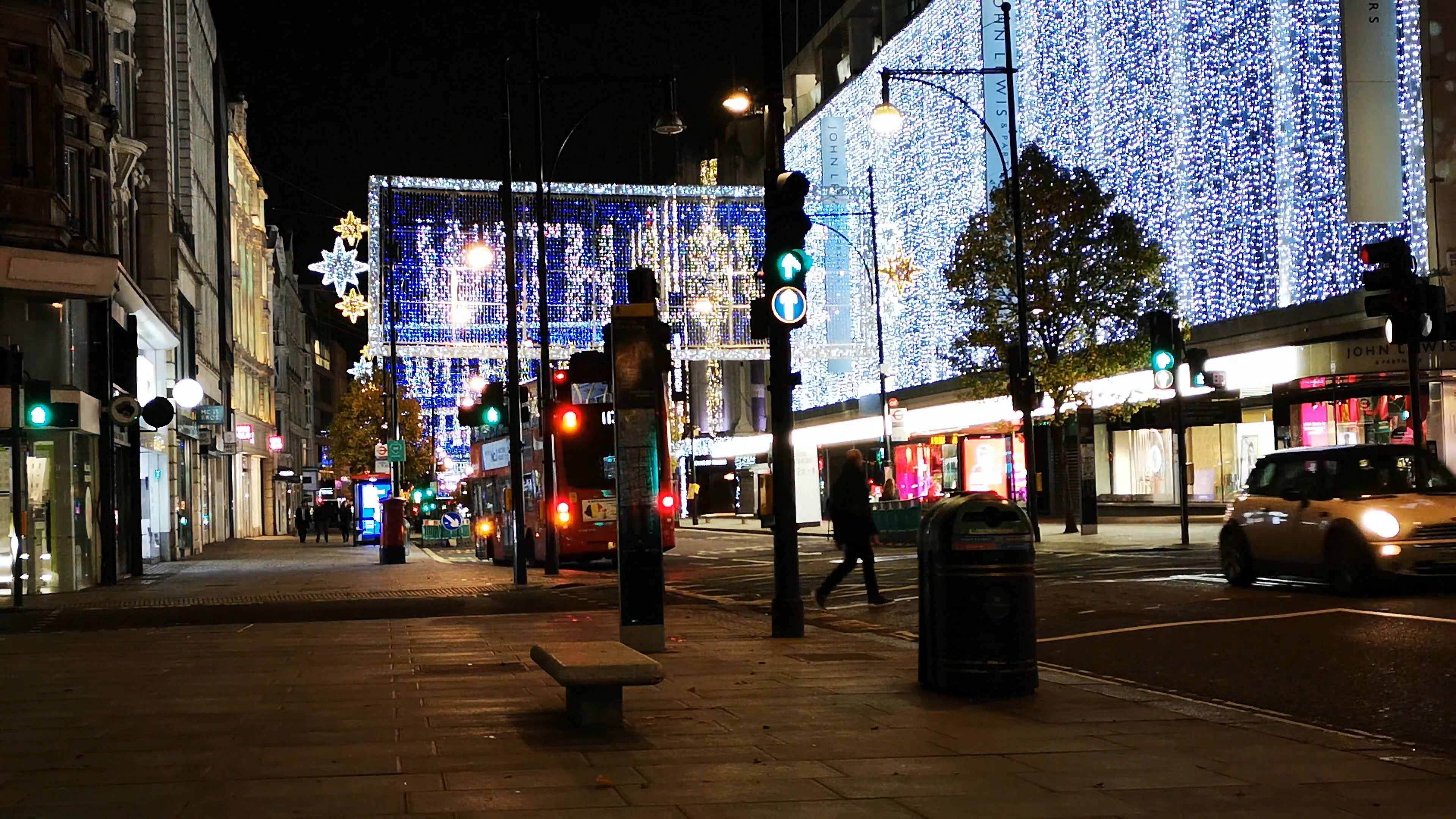 A View of London Street at Night Free Stock Video Footage, Royalty-Free ...