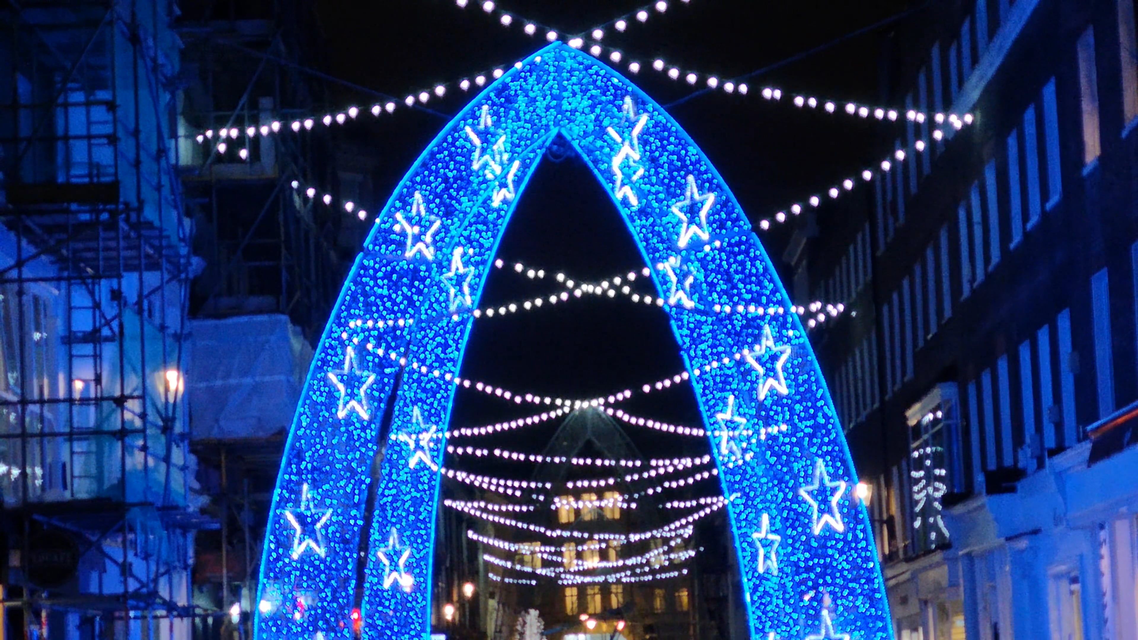 Video Of Christmas Light Decorations Free Stock Video Footage, Royalty ...