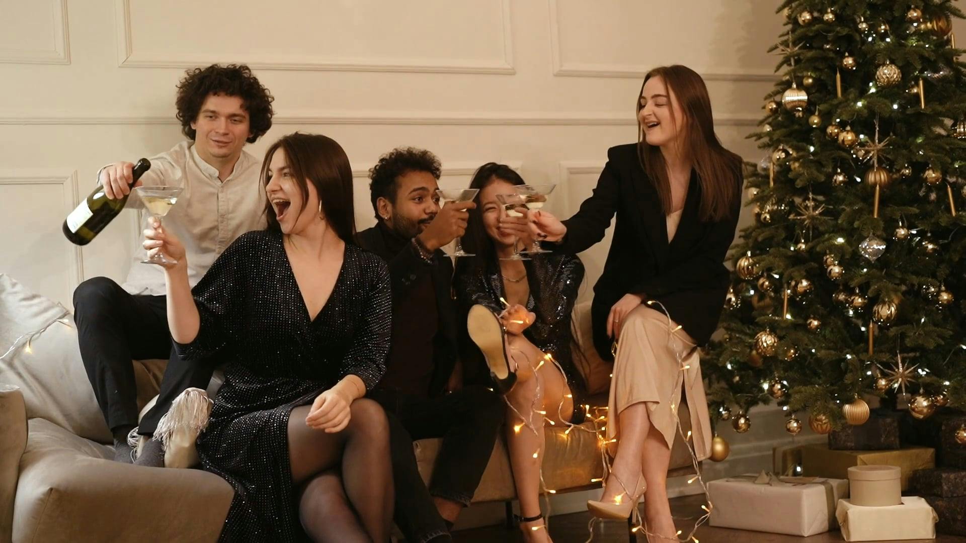 Party People Socializing In A Party · Free Stock Video