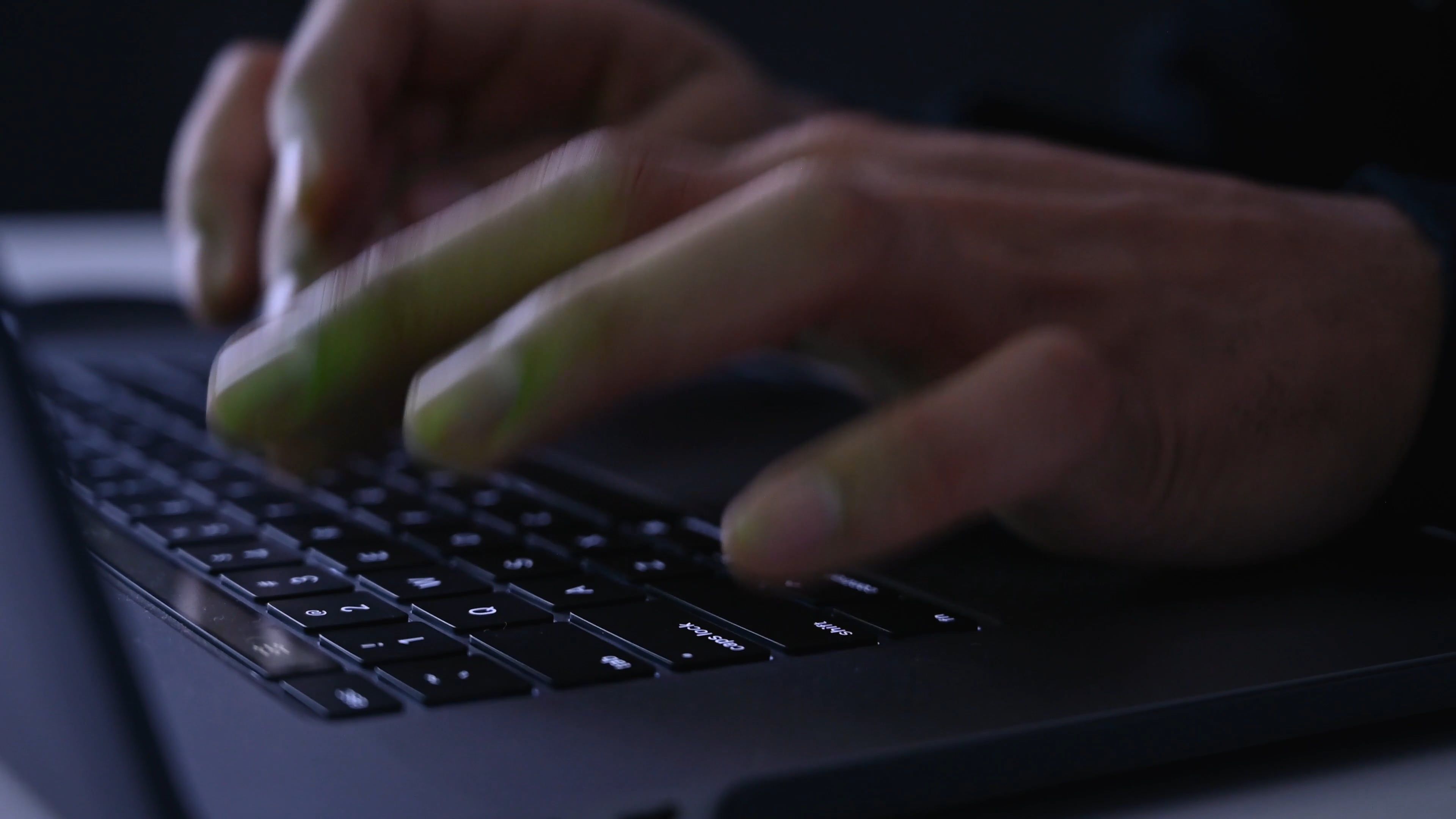 A Close Up Shot of a Person Typing in the Laptop · Free Stock Video