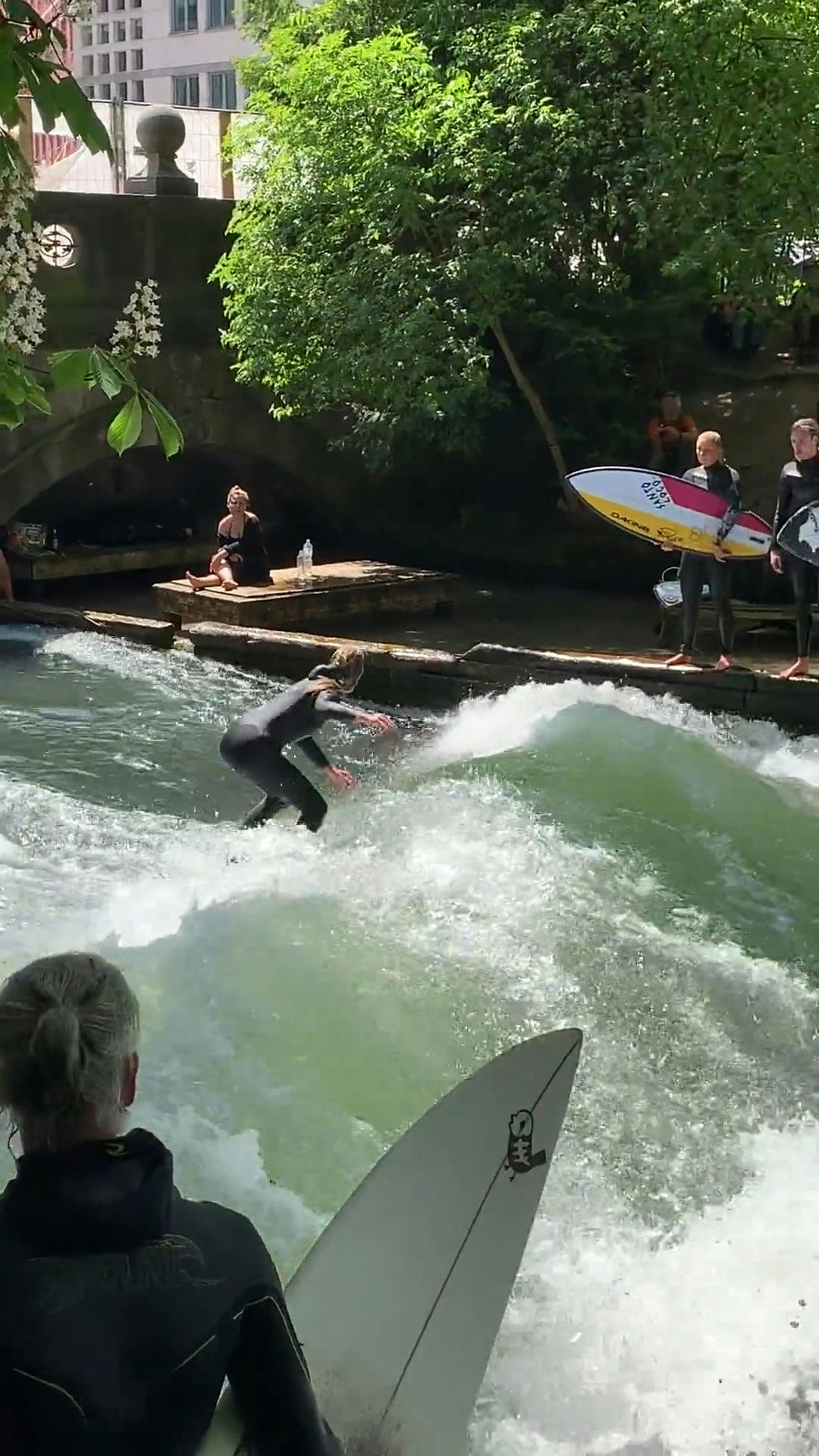 Surf English Park in Munich Free Stock Video Footage, Royalty-Free 4K ...