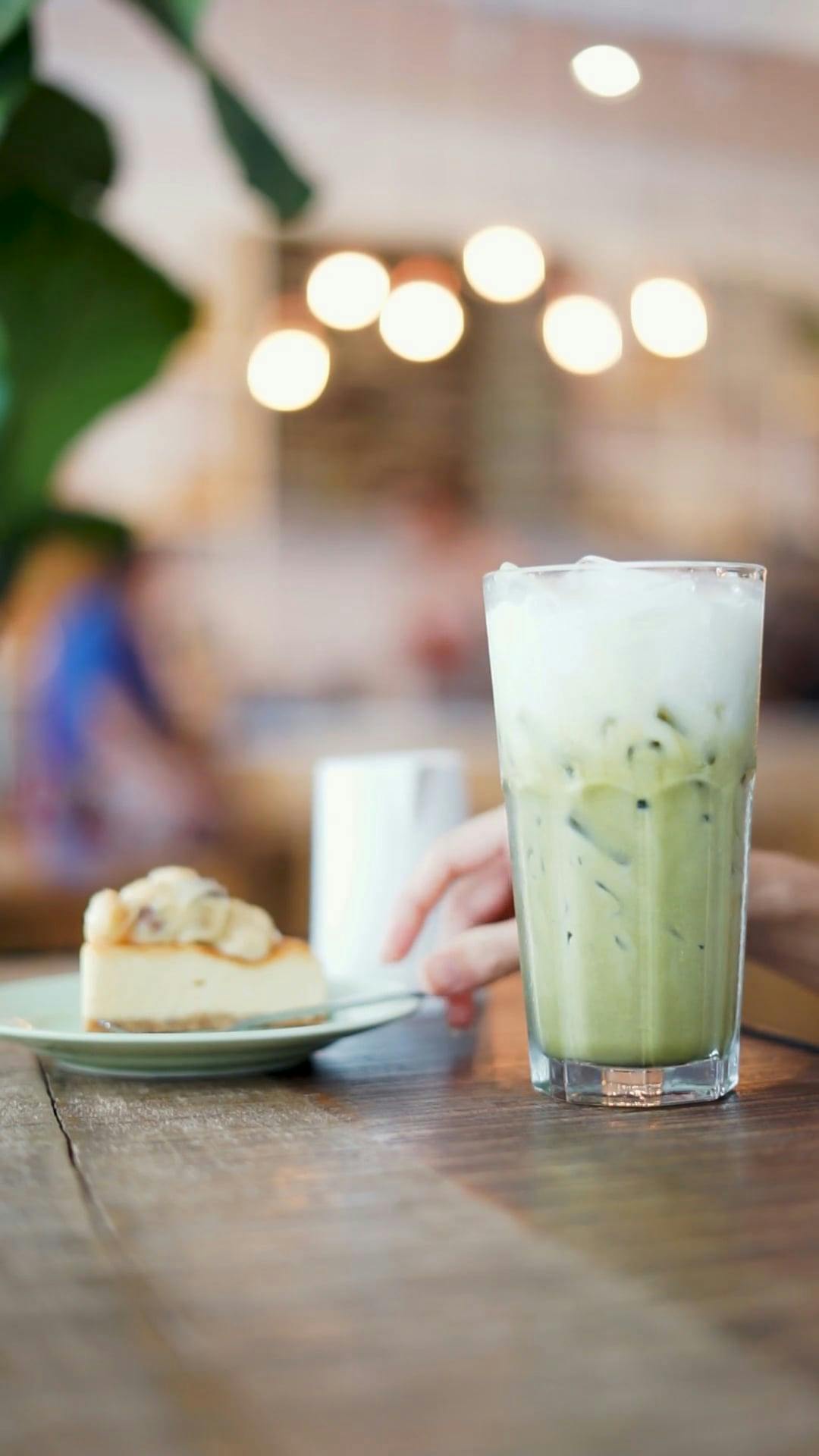A Cold Beverage and a Slice of Cake Free Stock Video Footage, Royalty ...