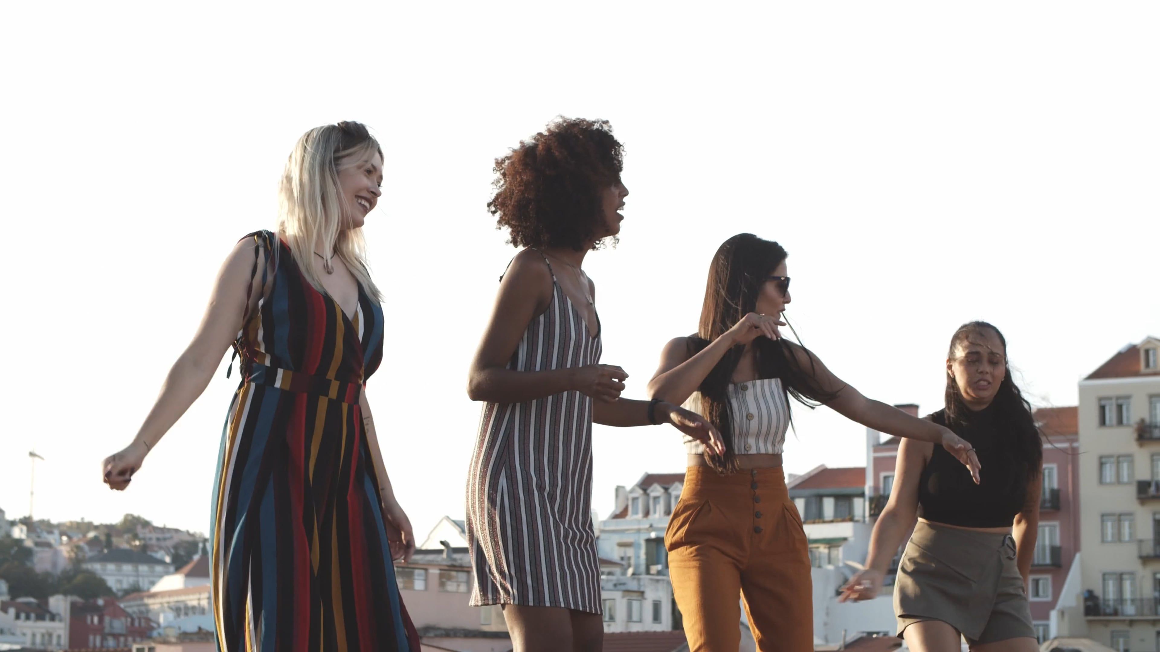 Girl Friends Dancing Together Free Stock Video Footage, Royalty-Free 4K ...