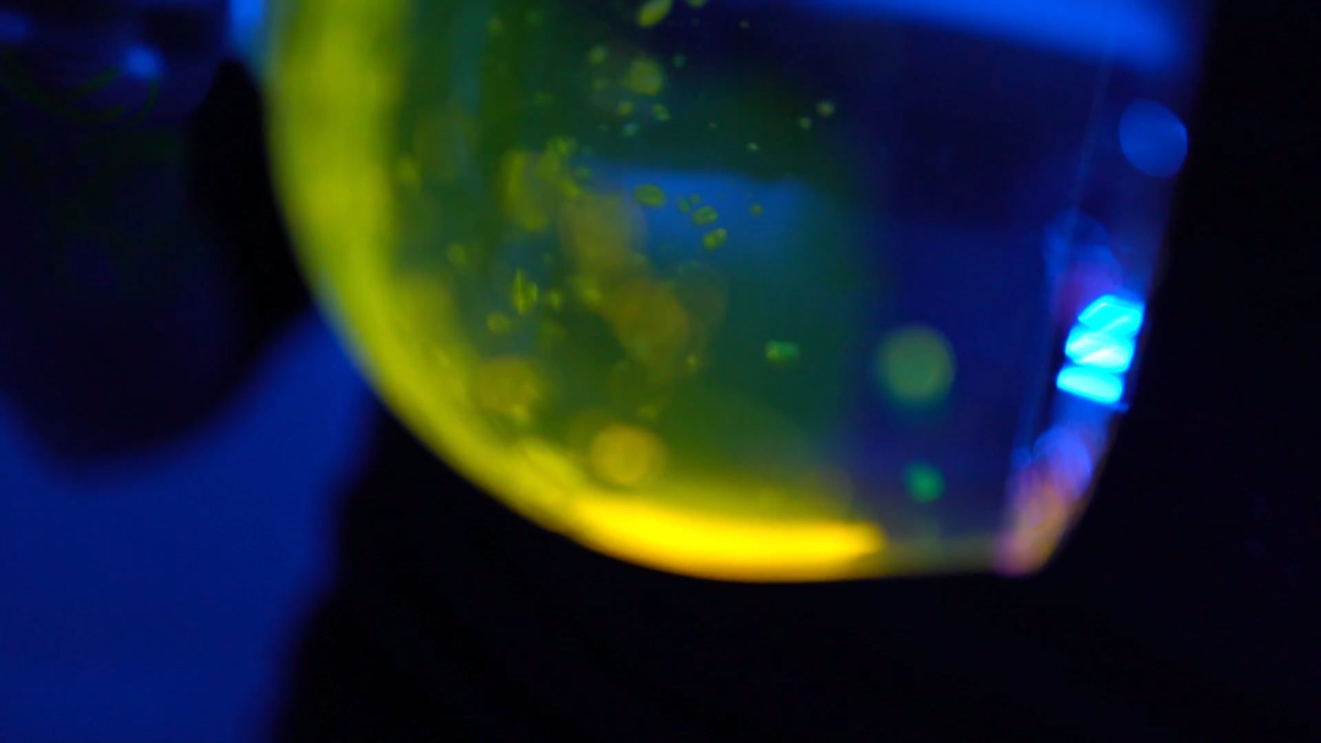 A Crystal Glass Stained With Bright Neon Colors Free Stock Video ...