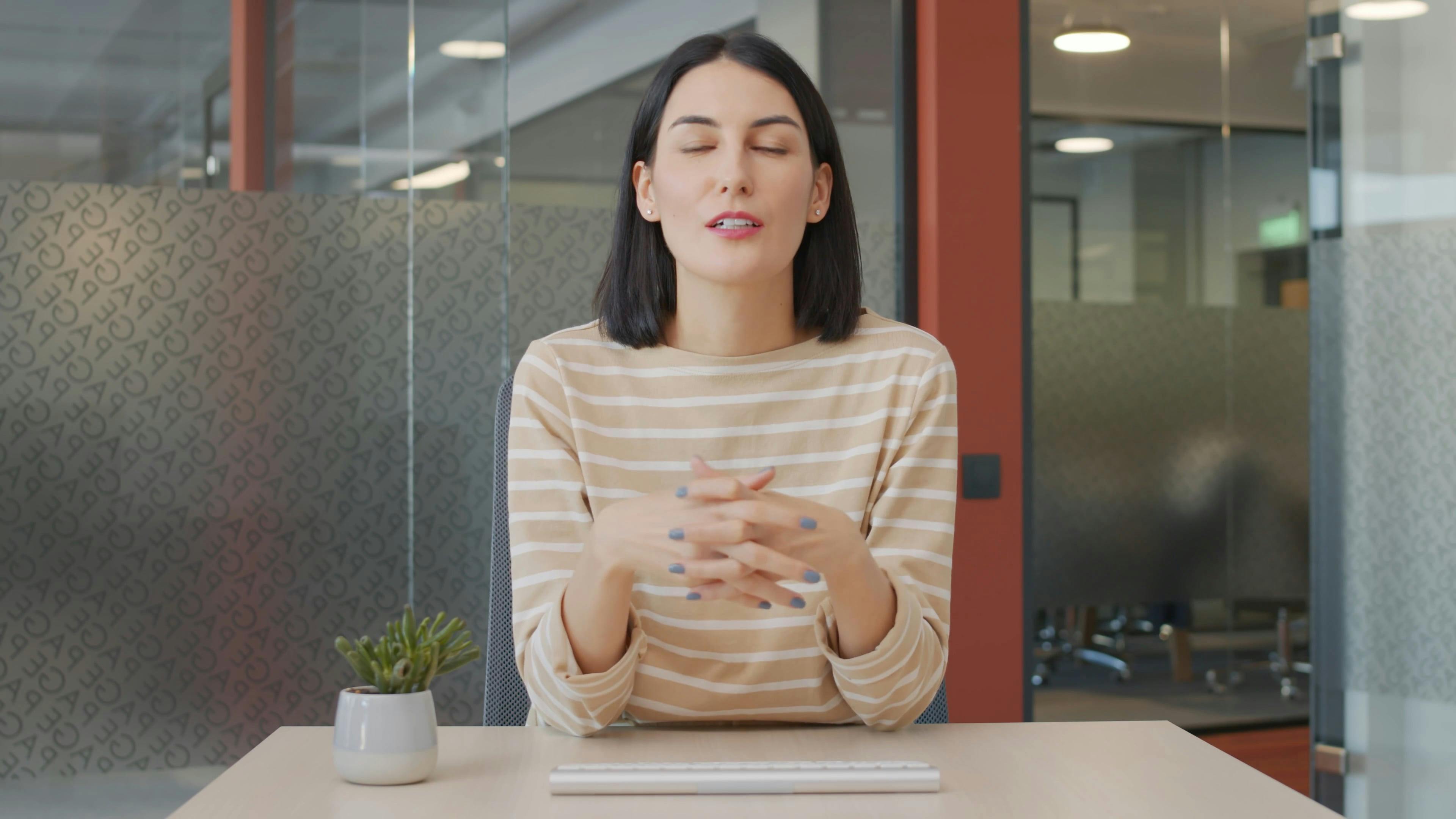 Woman Talking In Front of the Camera Free Stock Video Footage, Royalty ...
