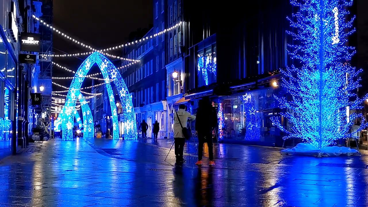 Video Of Christmas Light Decorations Free Stock Video Footage, Royalty ...