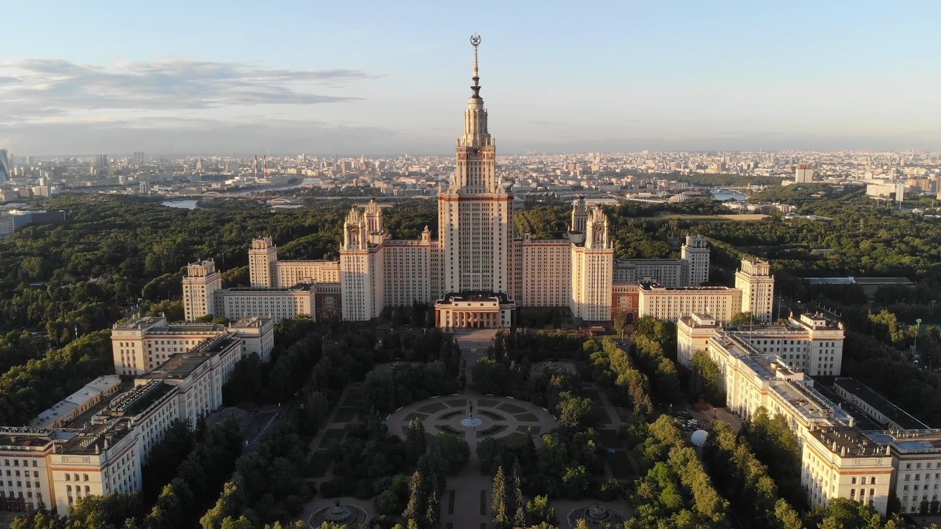 The Buildings Of Moscow University In Russia · Free Stock Video