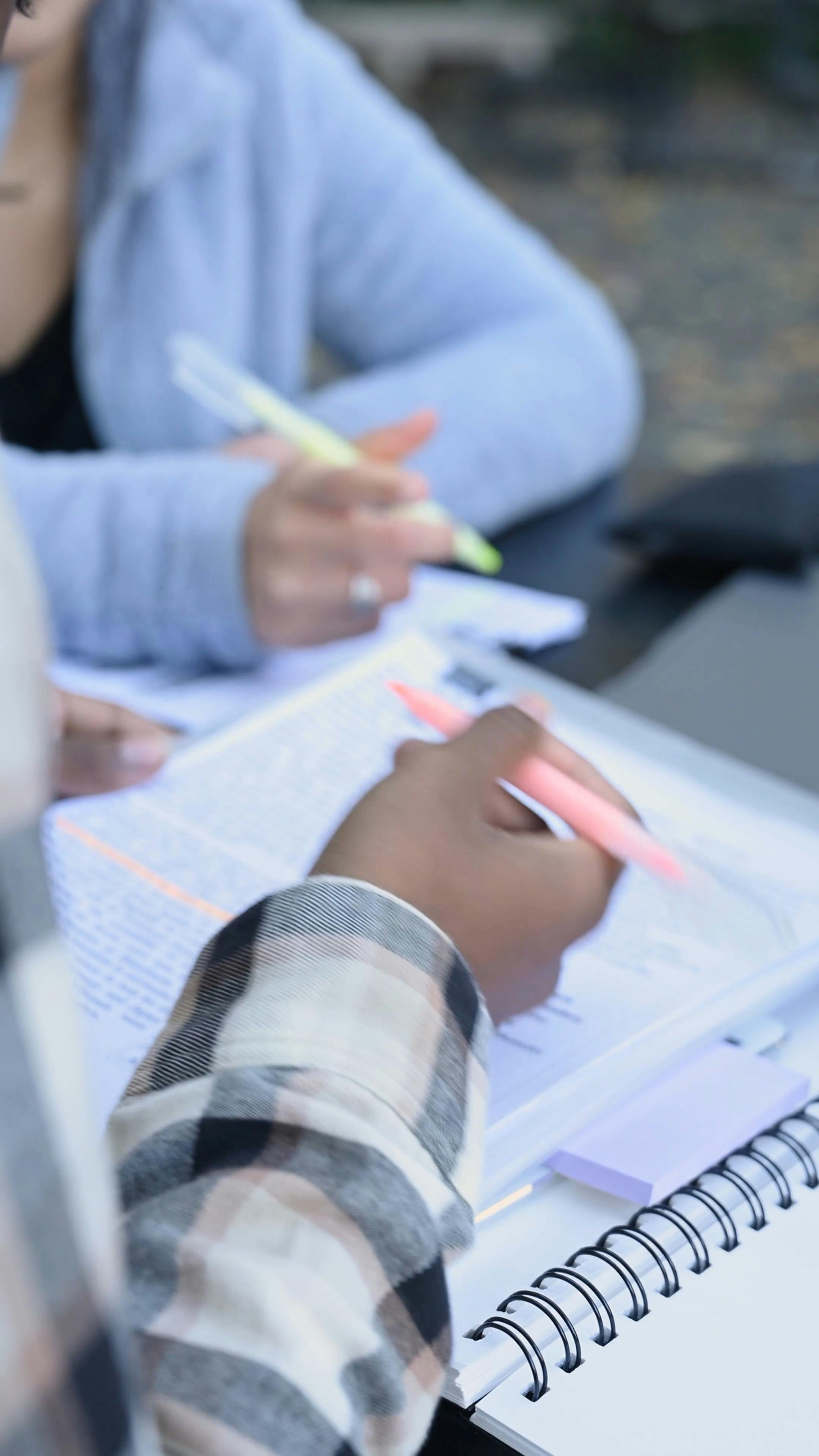 Two Women Highlighting their Notes Free Stock Video Footage, Royalty ...