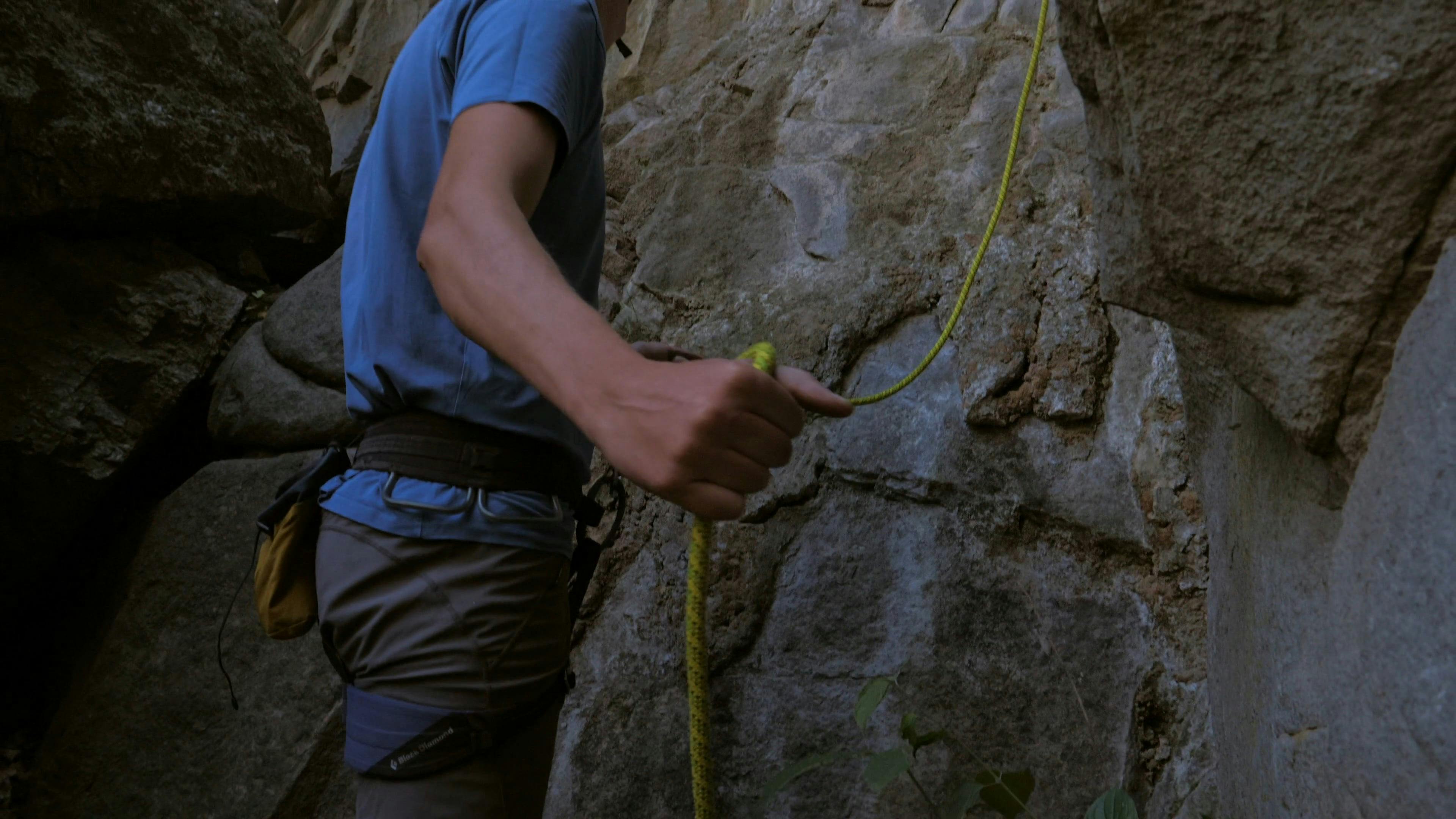 A Man Doing Rock Climbing Free Stock Video Footage, Royalty-Free 4K ...