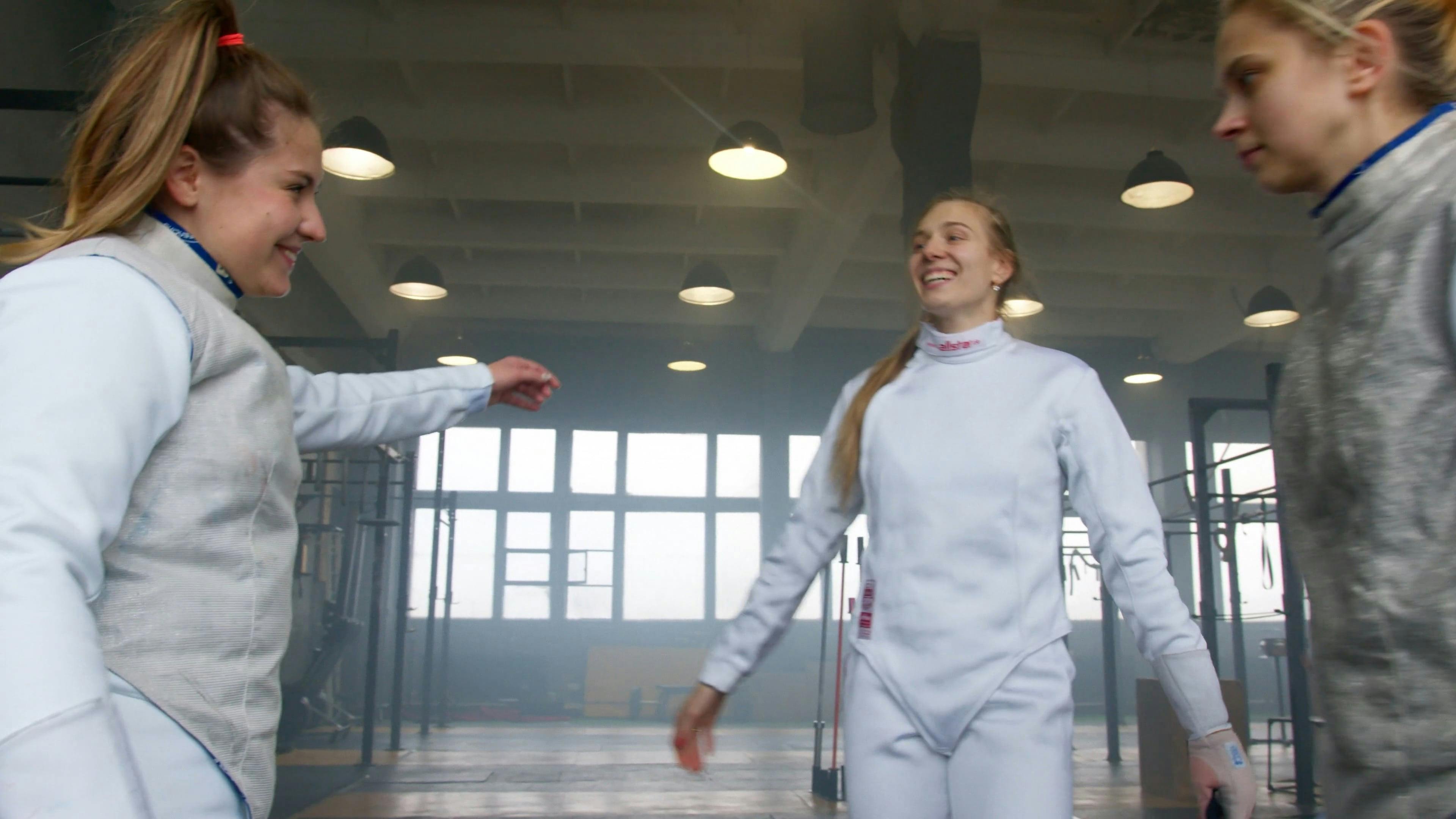 Black and White Video of People Practicing Fencing Free Stock Video ...