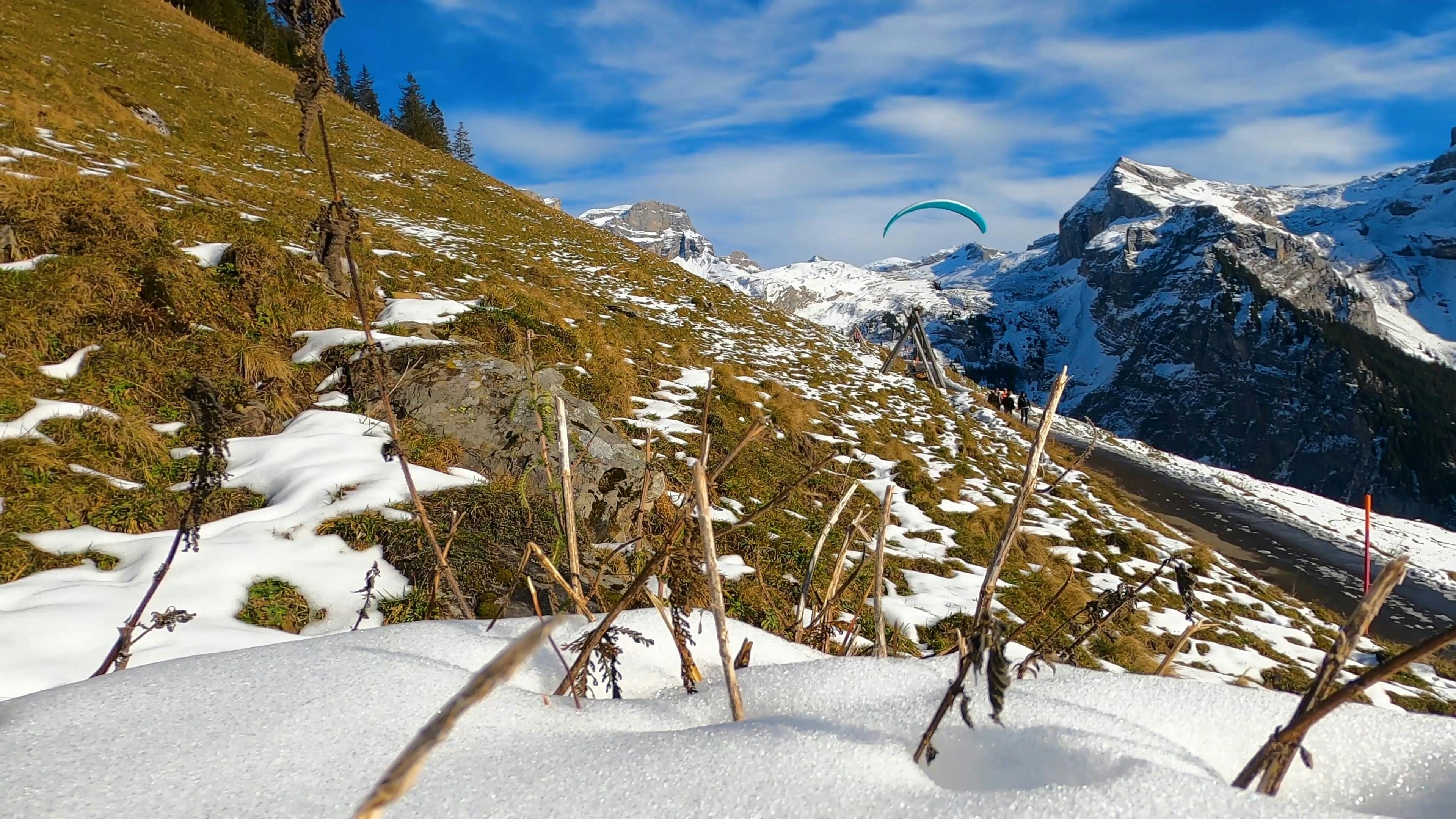 Mountain Top of the Alps in Switzerland Free Stock Video Footage ...