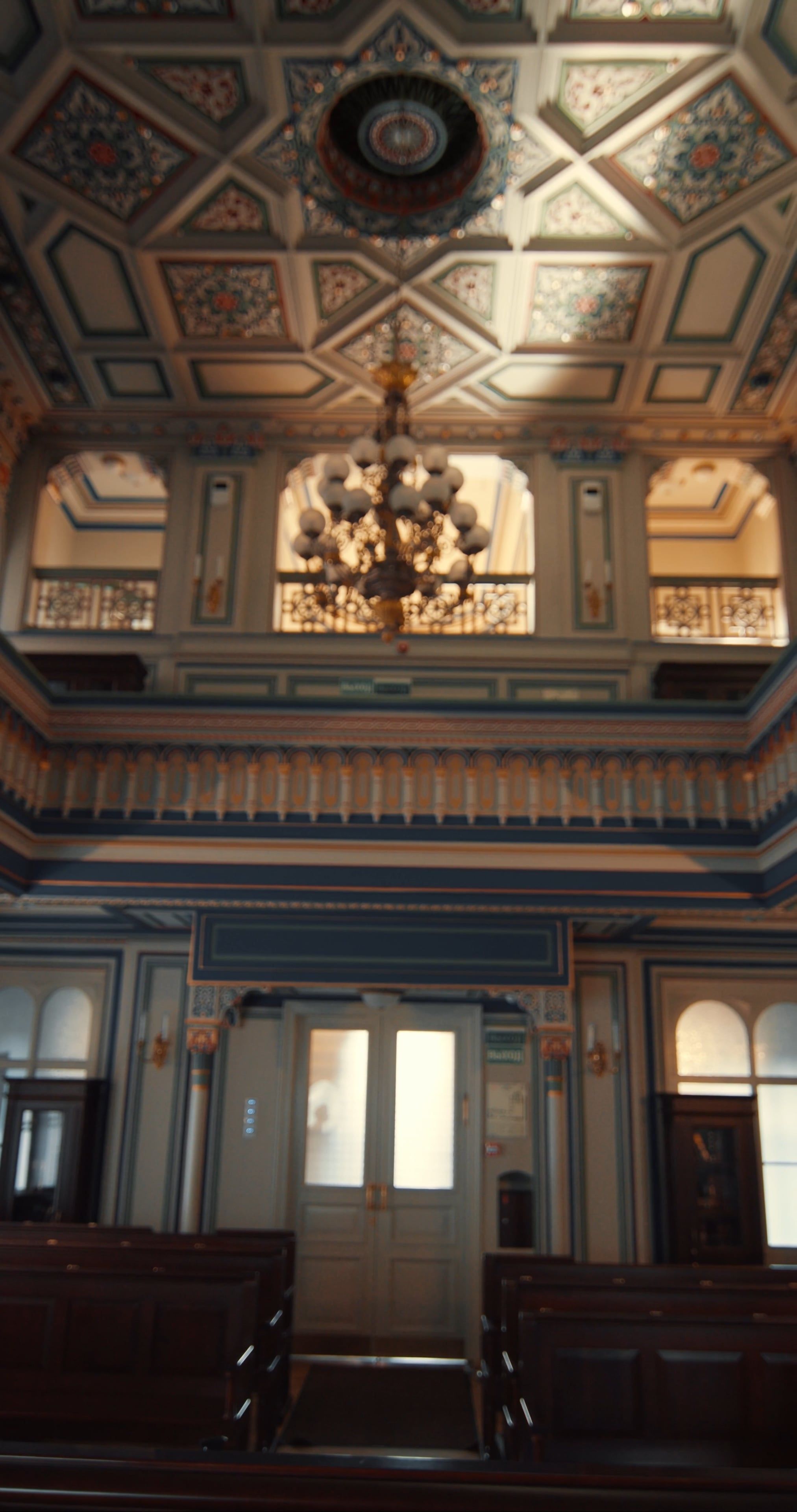 The Interior design Of A Jewish Synagogue Free Stock Video Footage ...