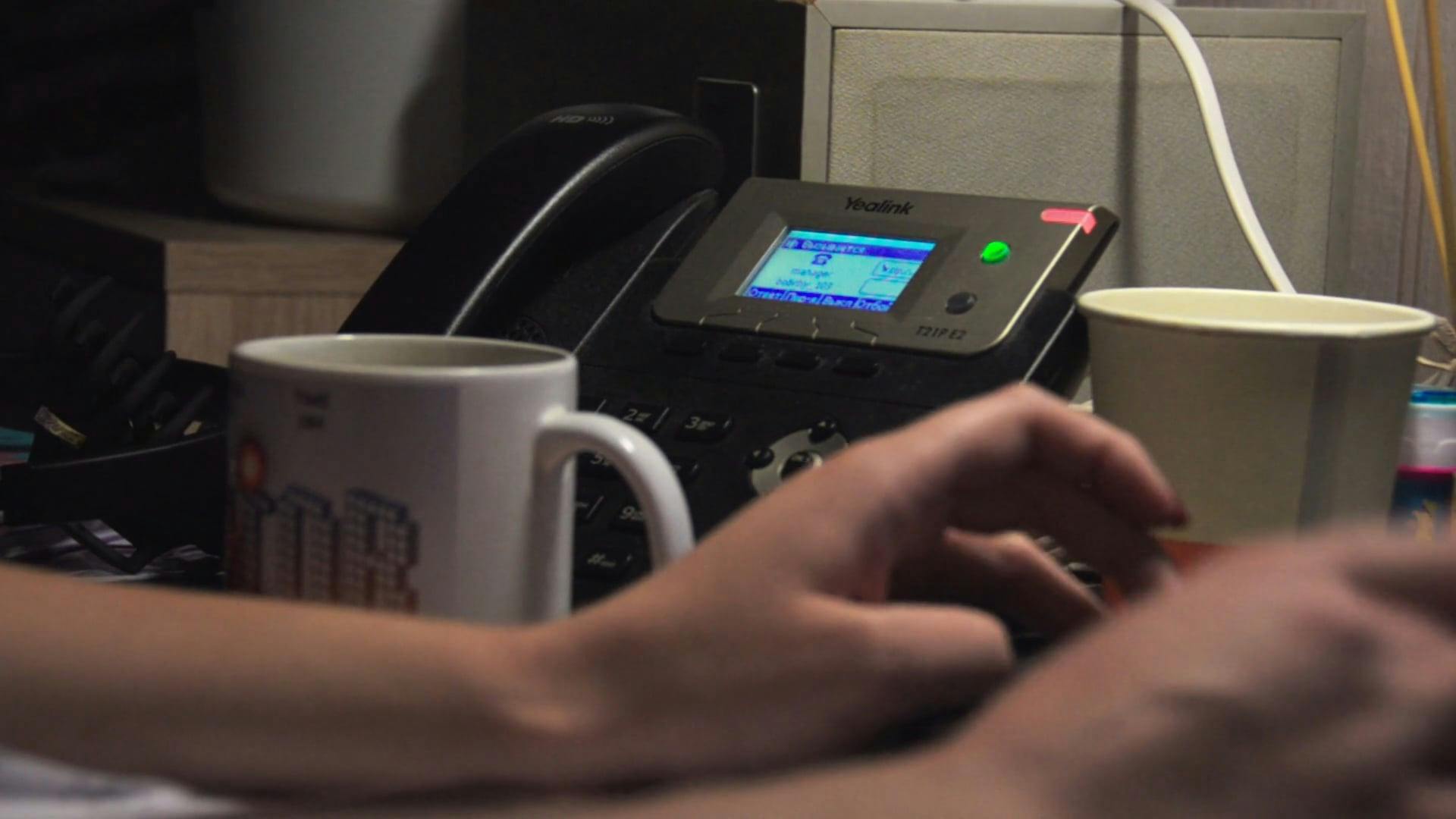 Close Up View of a Person Answering a Ringing Phone Free Stock Video ...
