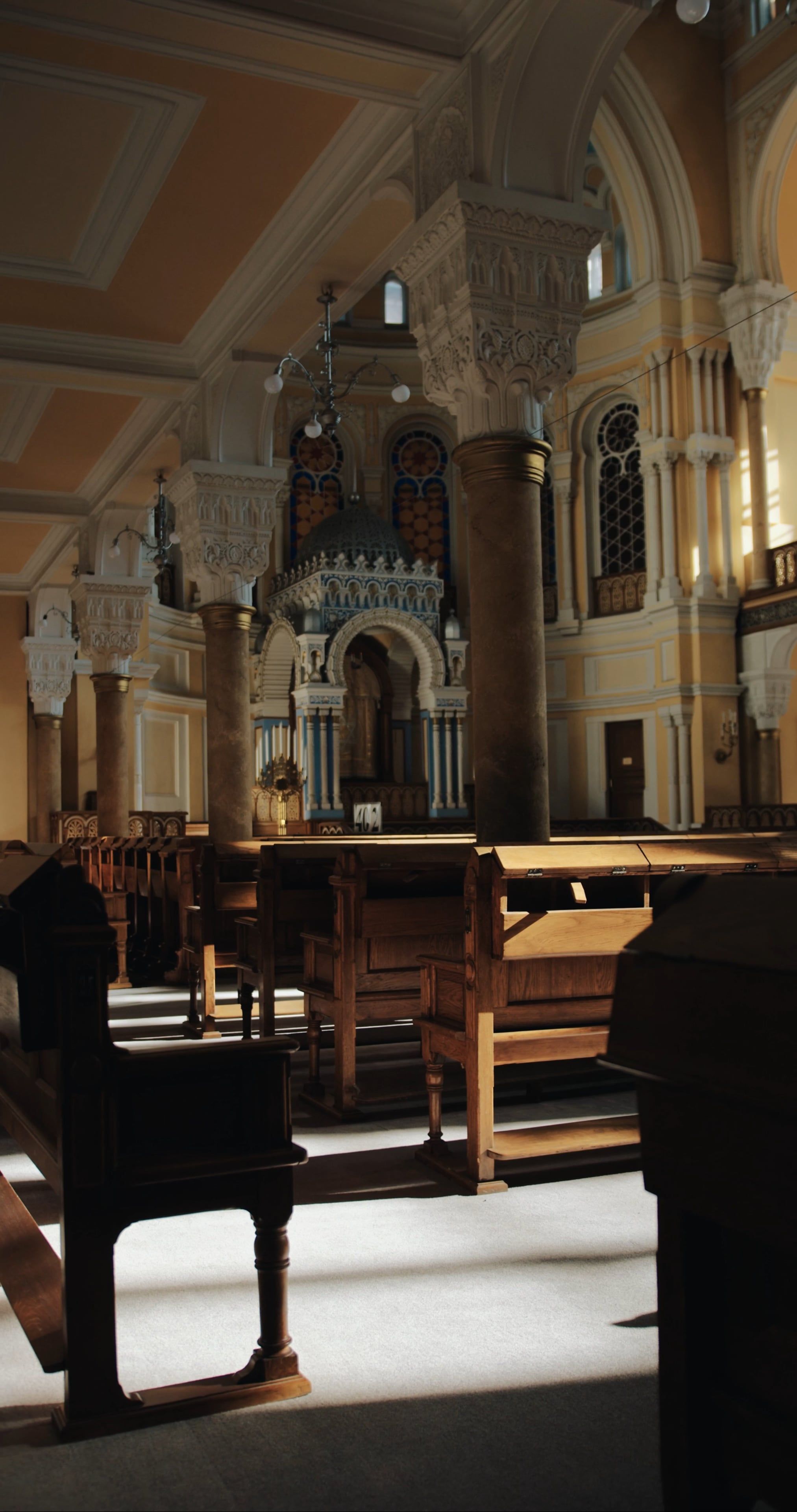 Interior Design of a Synagogue Free Stock Video Footage, Royalty-Free ...