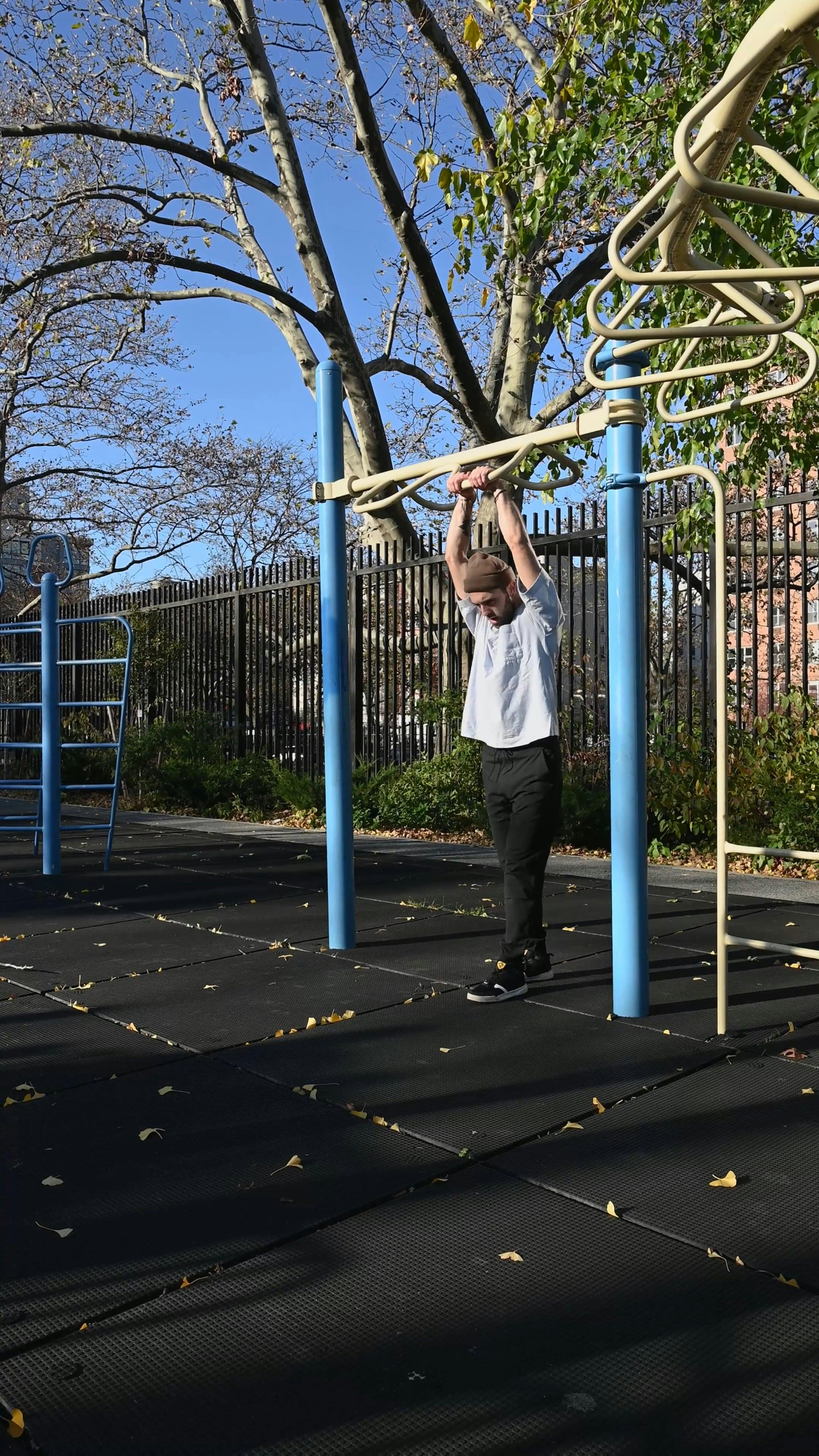 A Man Doing A Backflip From A swing Free Stock Video Footage, Royalty ...
