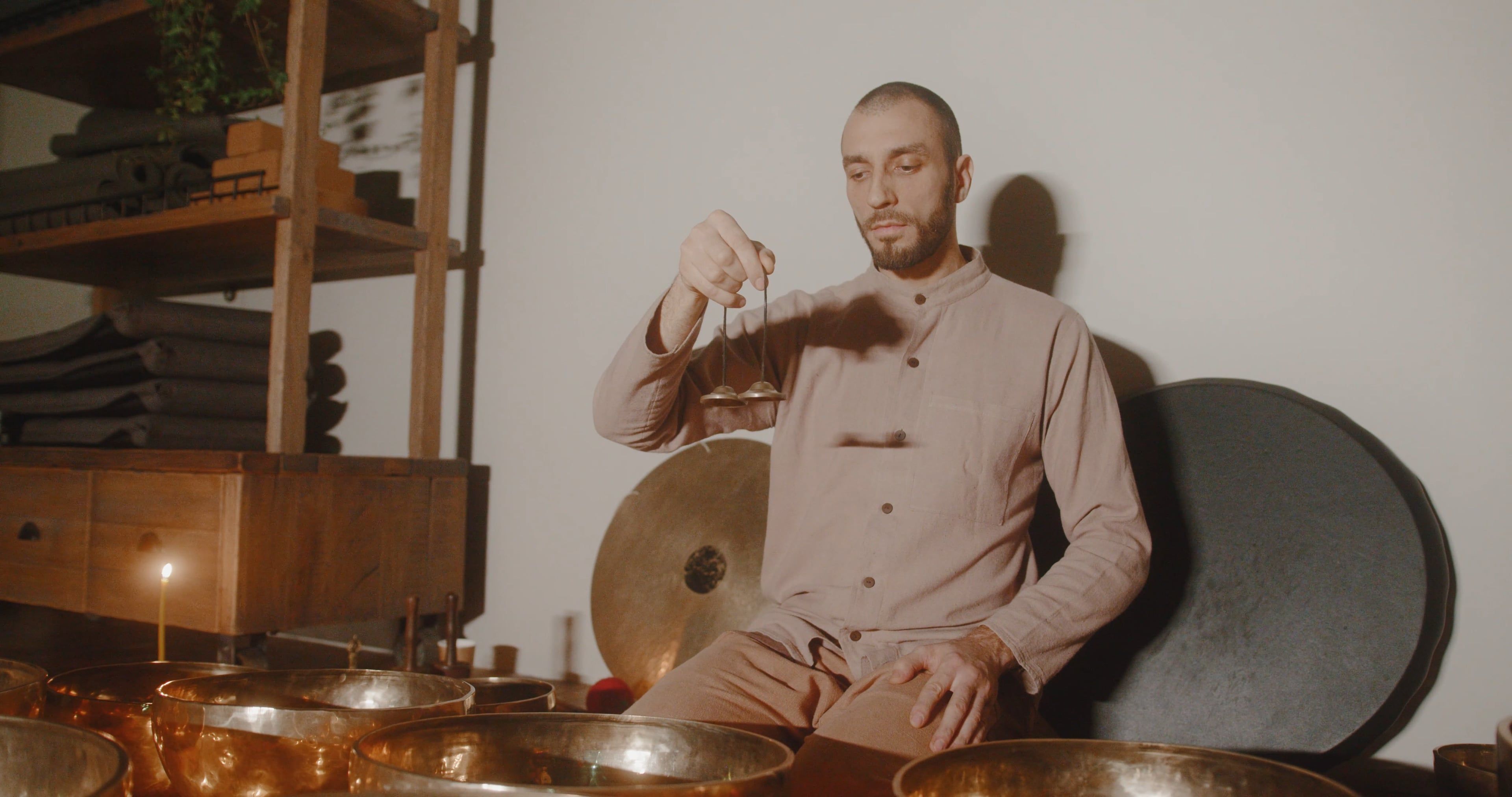A Man Playing Traditional Musical Instrument · Free Stock Video