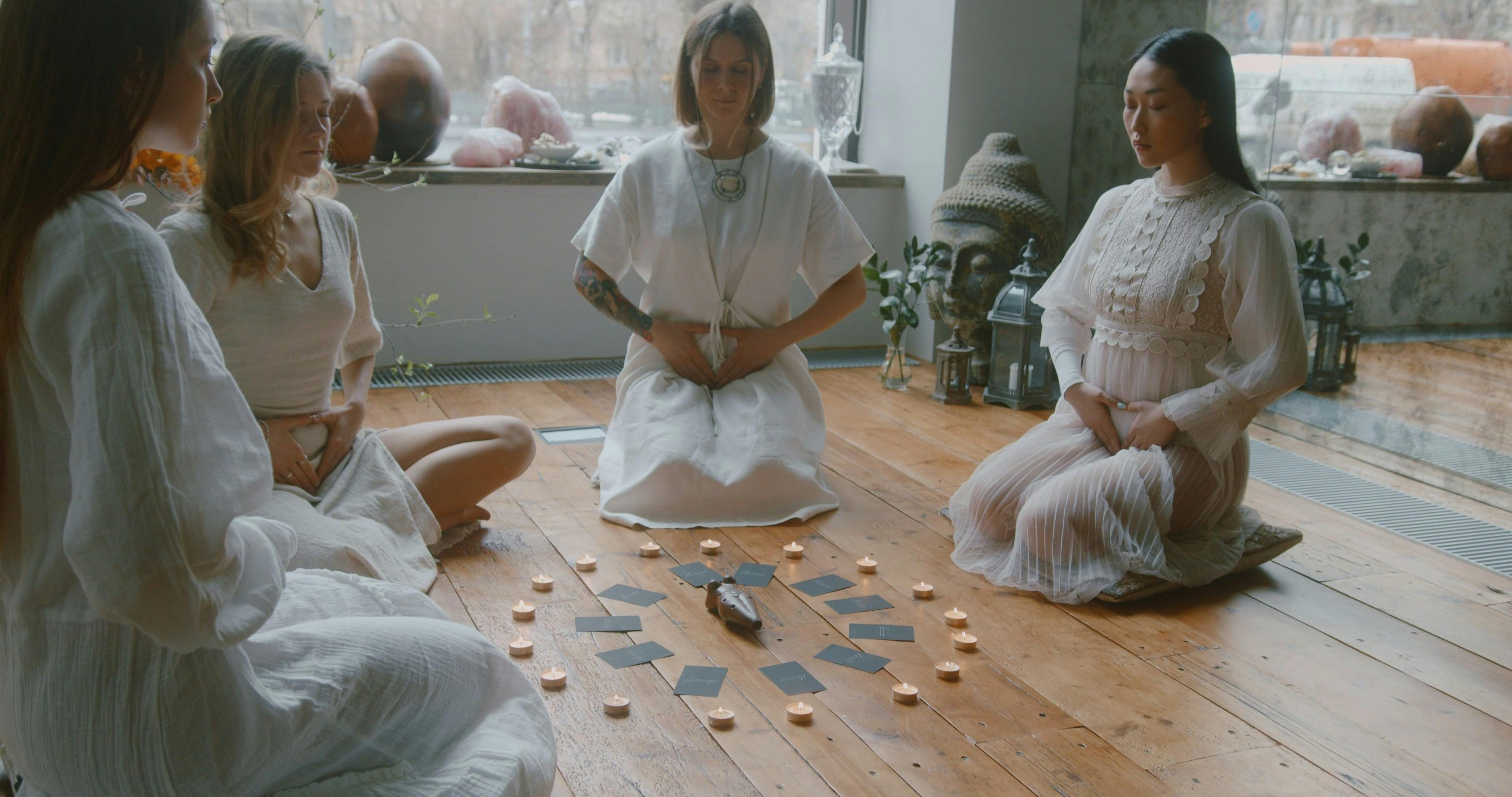 Women In A Ritual Ceremony Free Stock Video Footage, Royalty-Free 4K ...