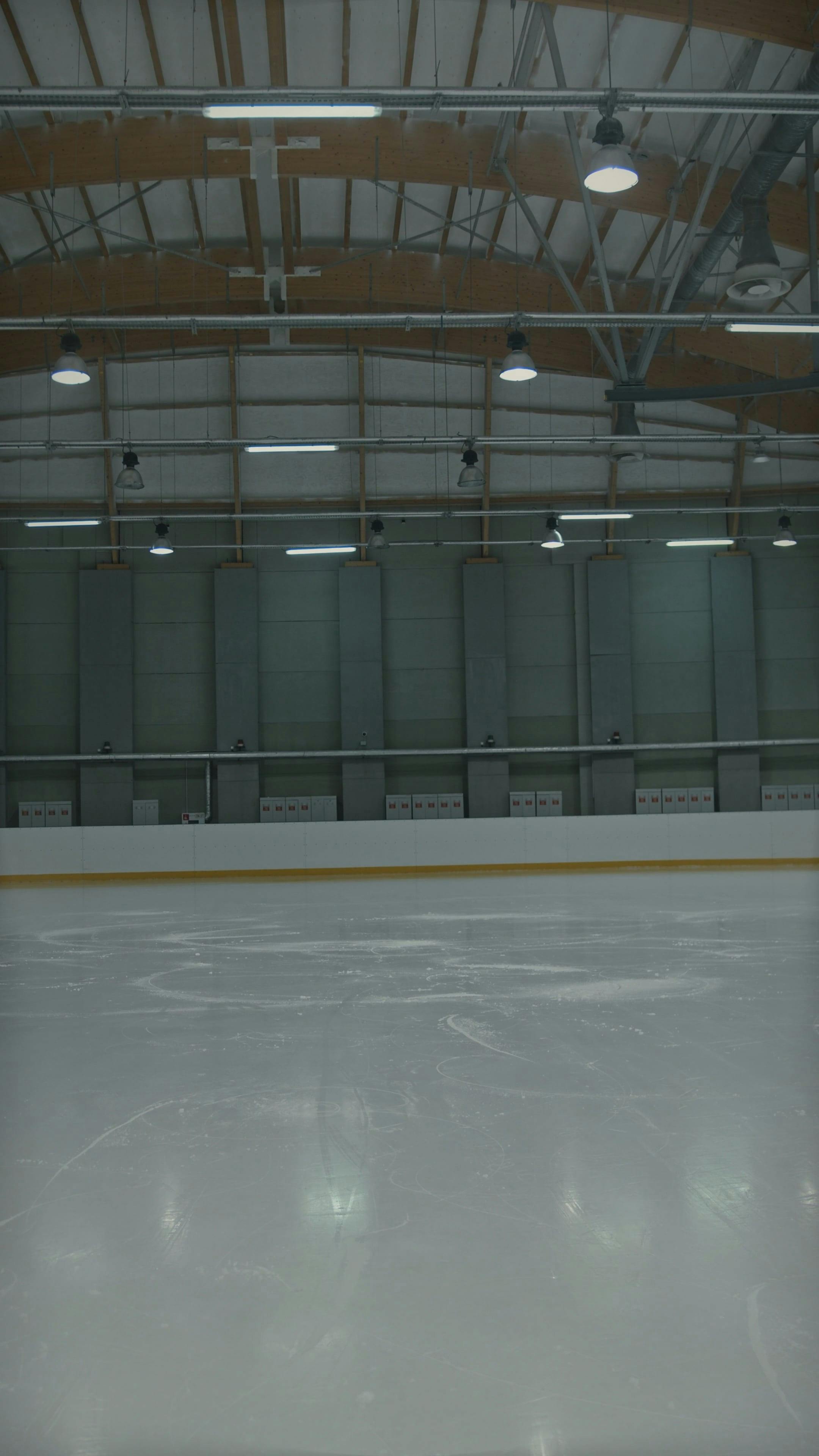 Woman Ice Skating on an Ice Rink · Free Stock Video