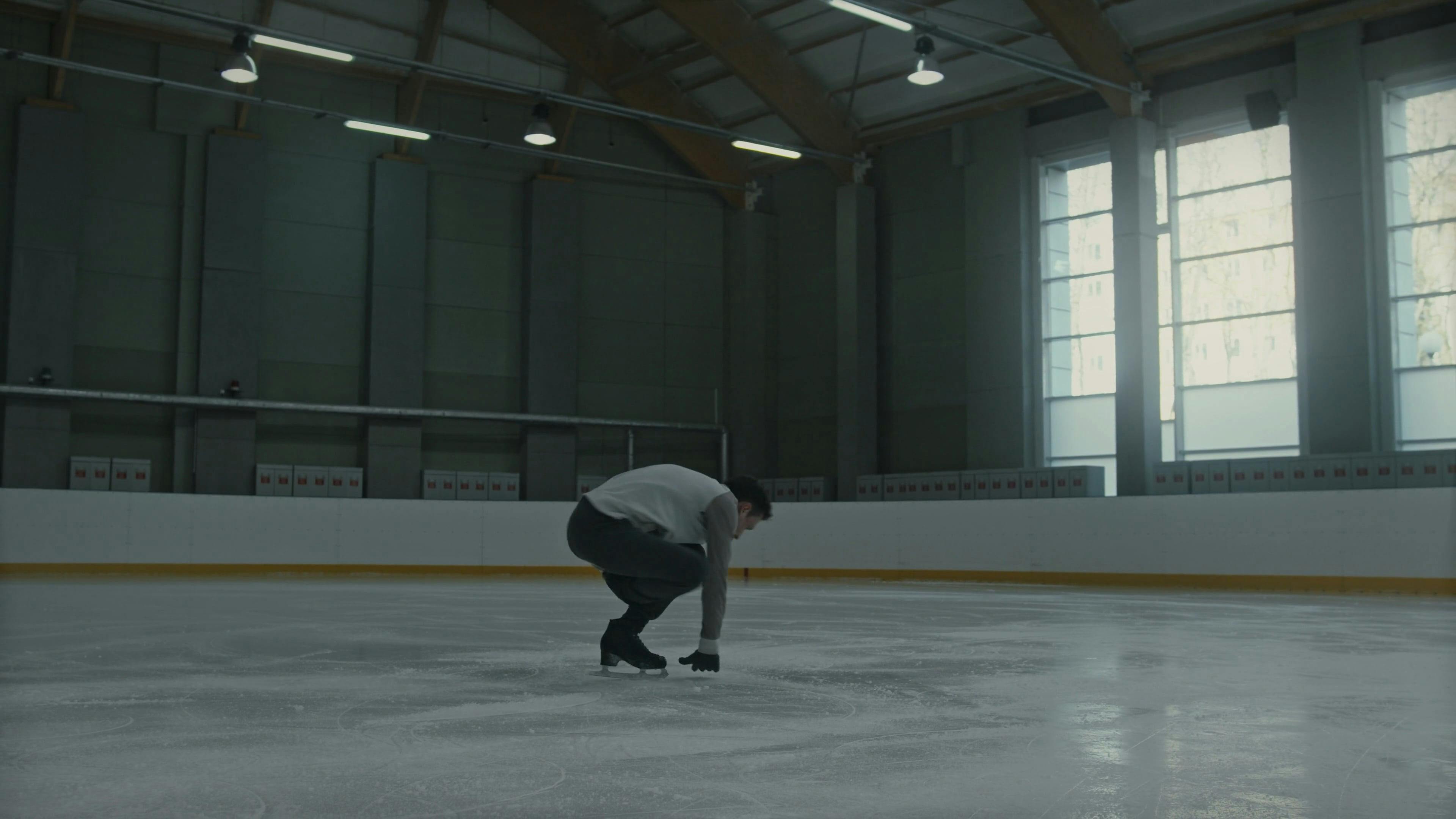 Man Doing Figure Skating · Free Stock Video