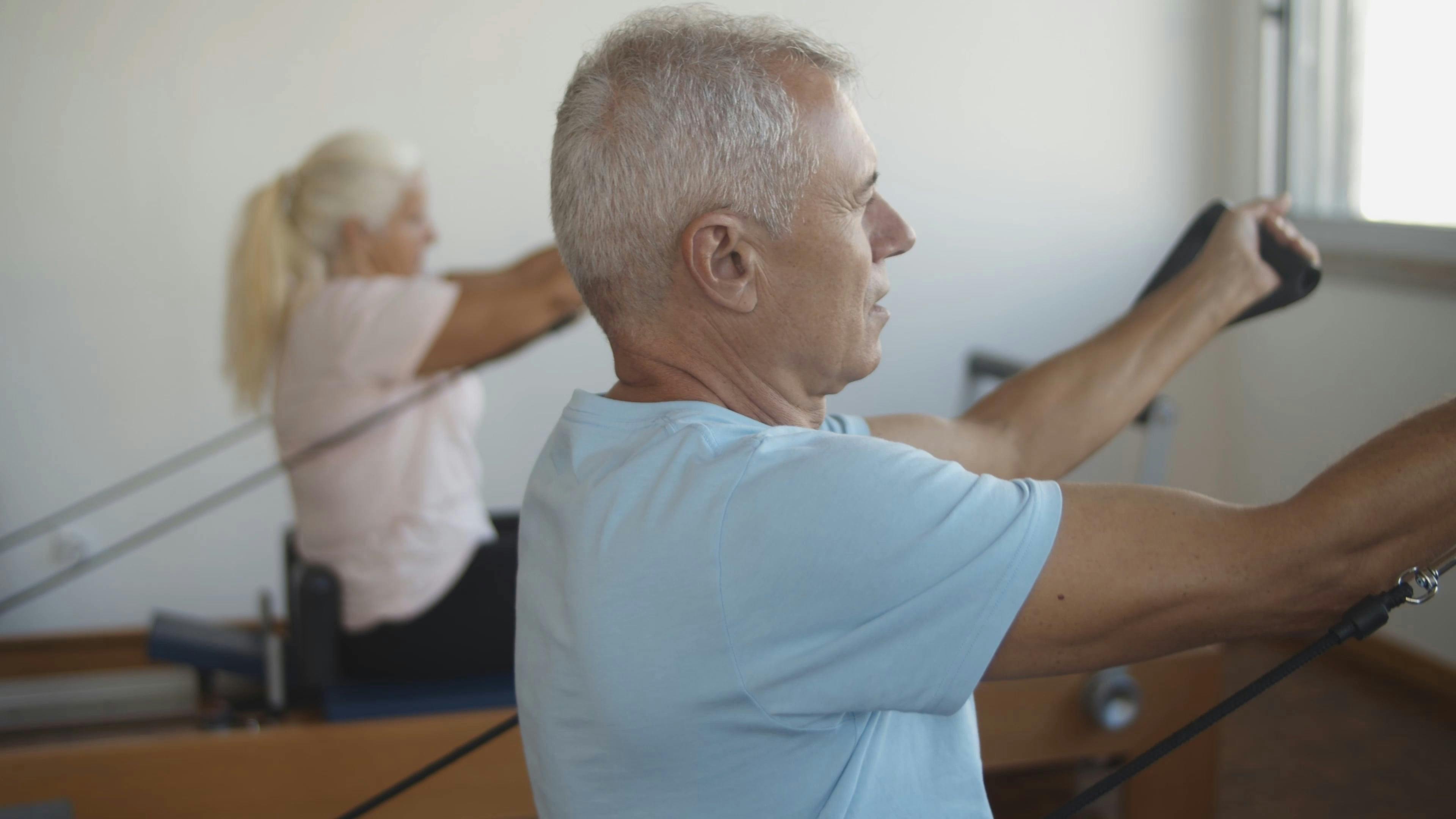 An Elderly People Working Out Free Stock Video Footage, Royalty-Free 4K ...