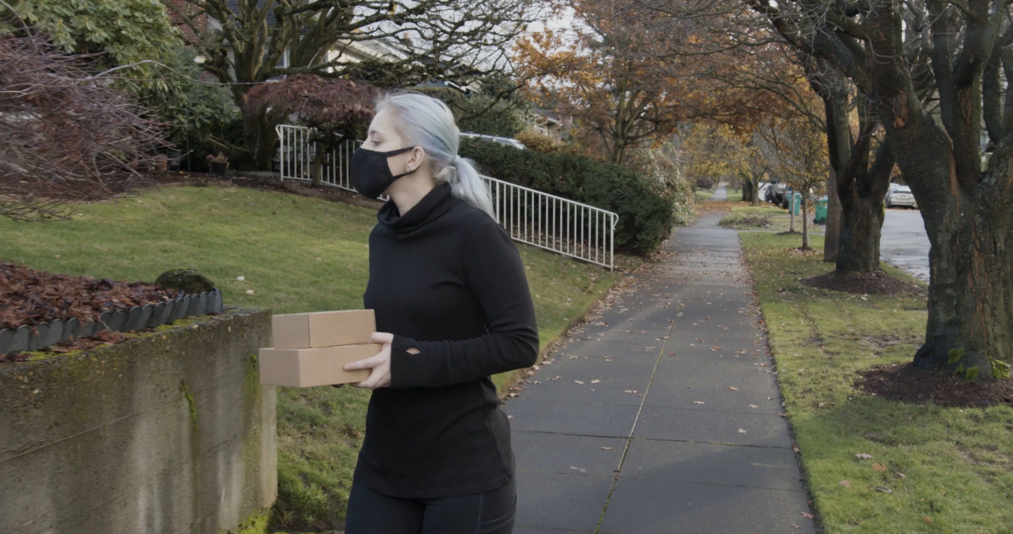 Woman Putting Boxes On The Ground Free Stock Video Footage, Royalty ...
