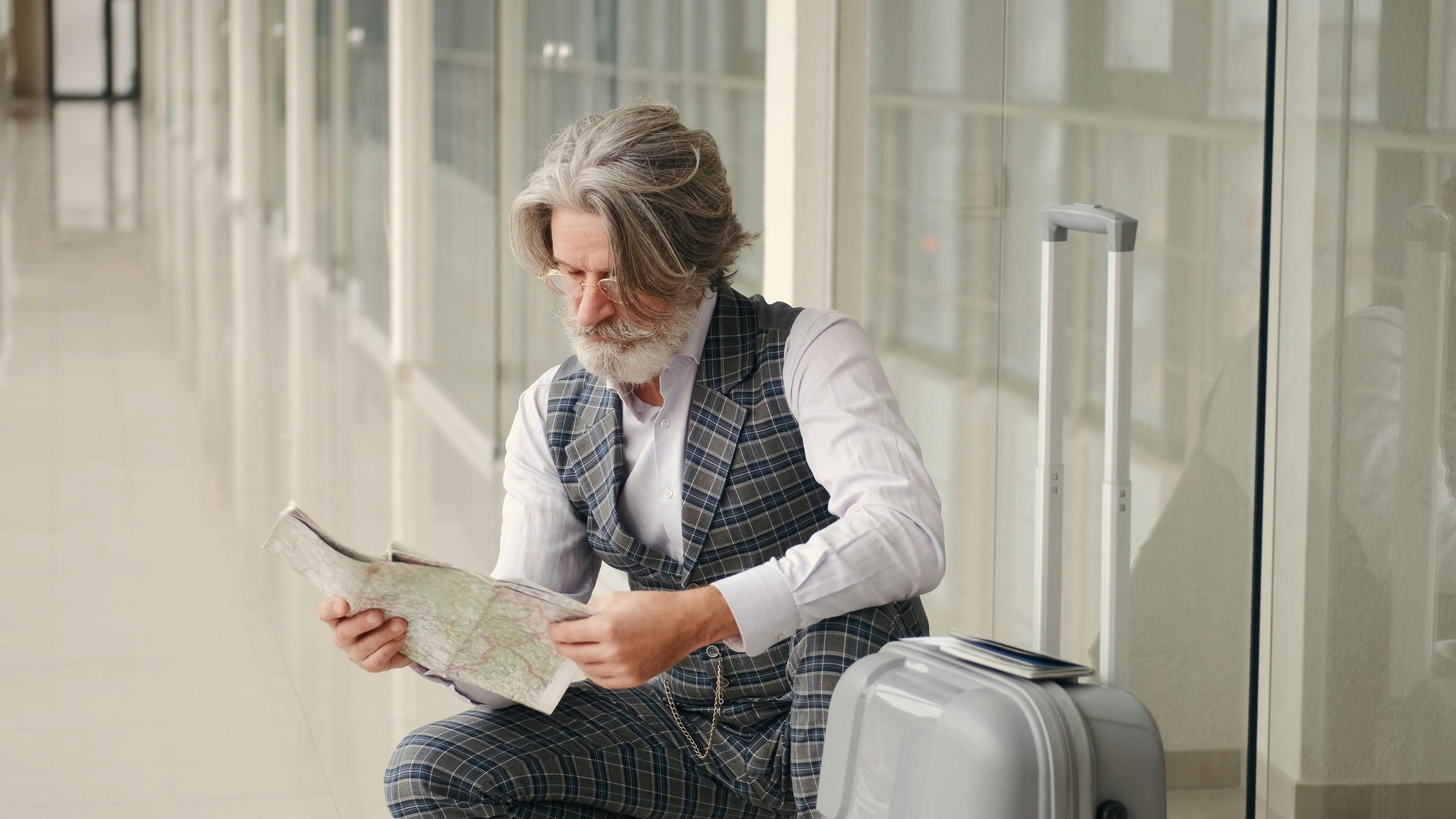 A Man Looking at a Map Free Stock Video Footage, Royalty-Free 4K & HD ...