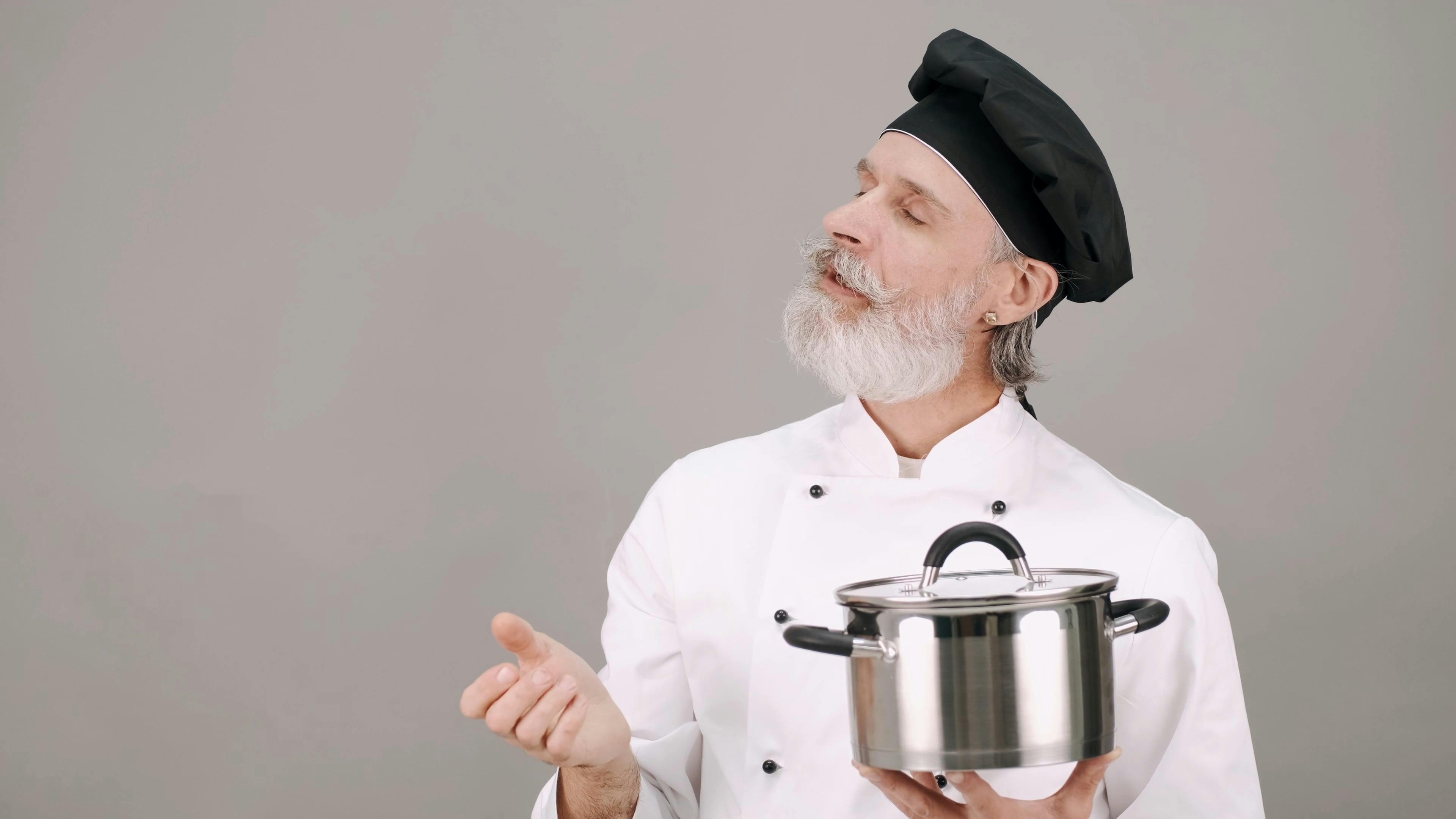 A Chef Feeling Proud of His Cooked Food Free Stock Video Footage ...