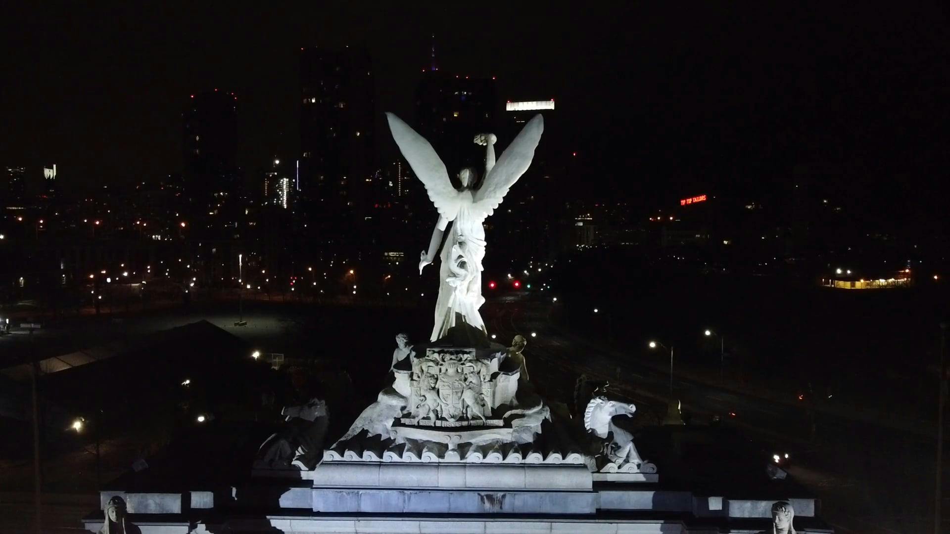 Aerial Footage Princes Gate in Toronto Free Stock Video Footage ...