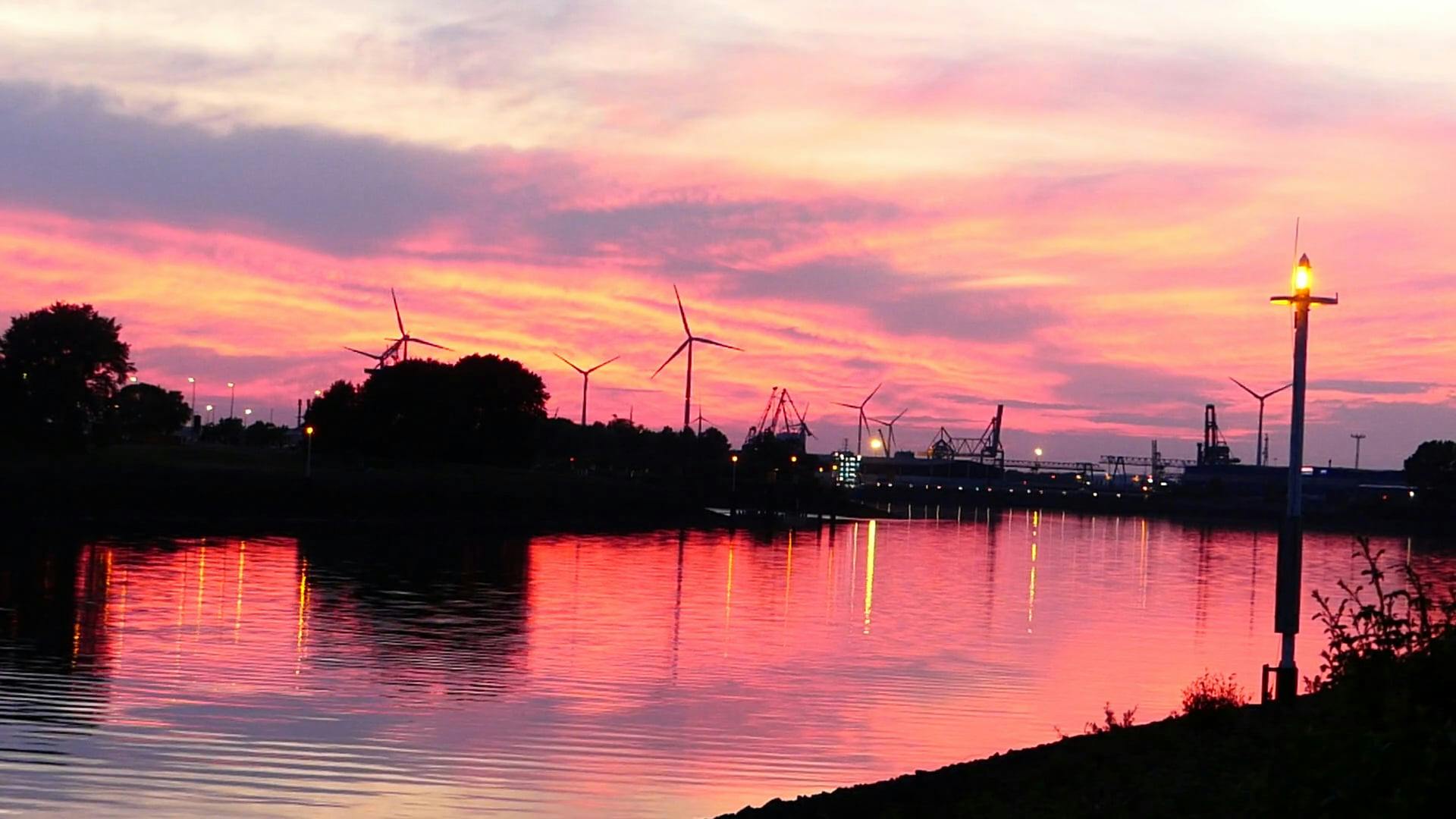 Pink Sky During Golden Hour Free Stock Video Footage, Royalty-Free 4K ...