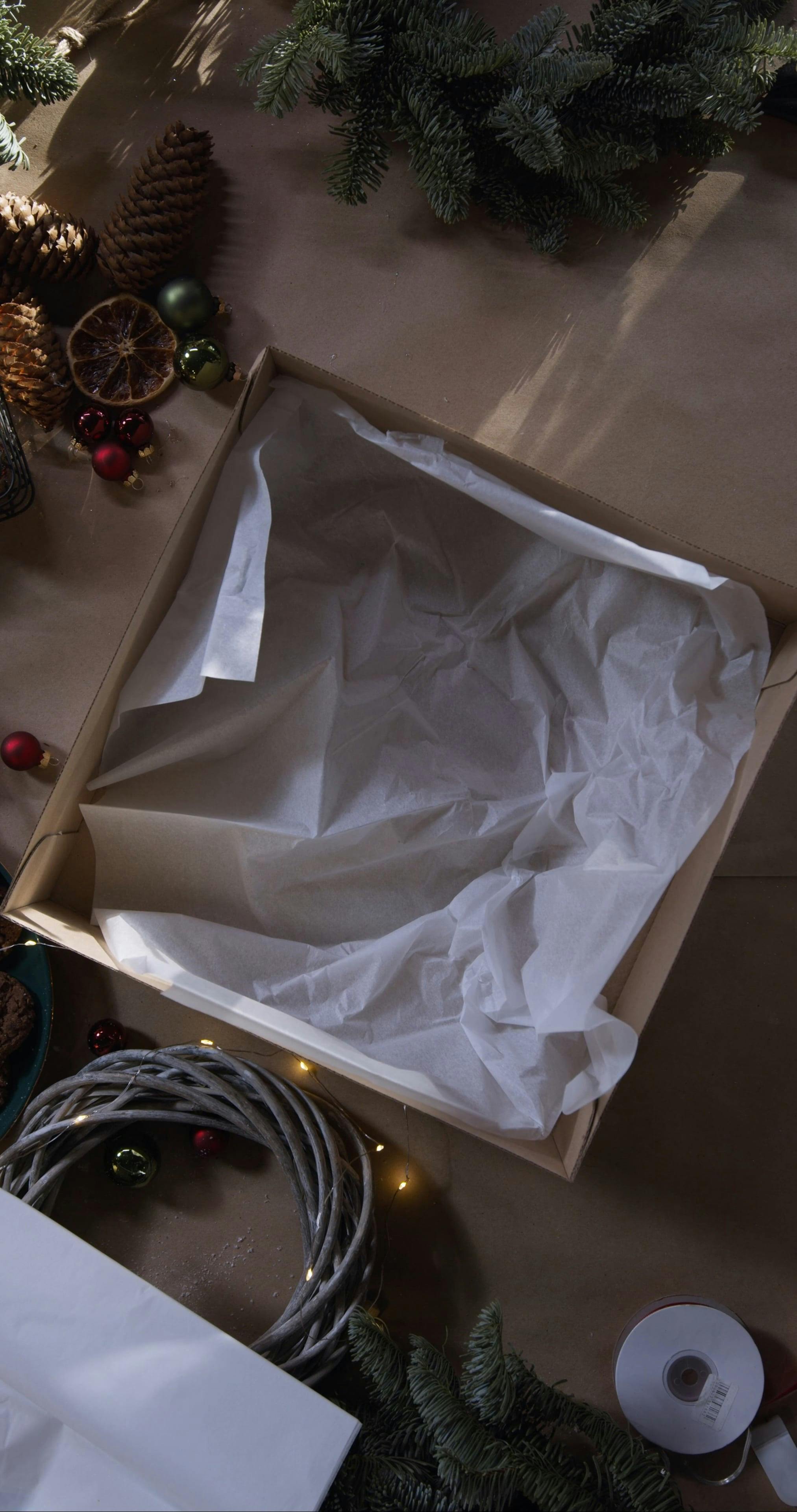High Angle Shot of a Person Putting Paper in the Box Free Stock Video ...