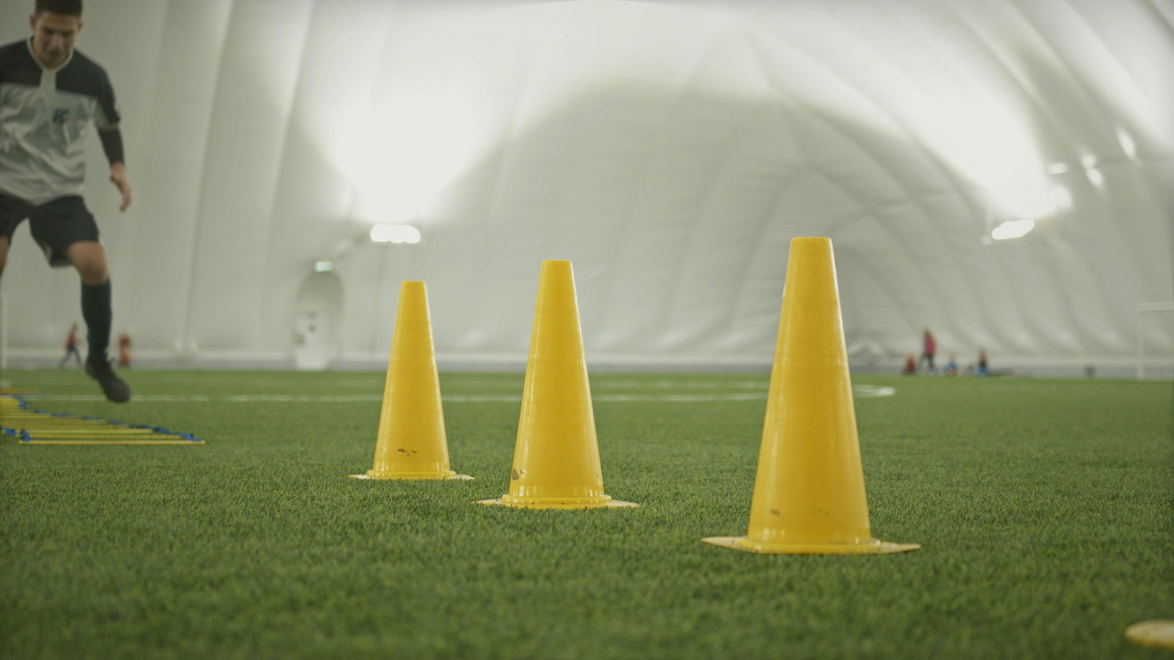 Football Players Practicing · Free Stock Video