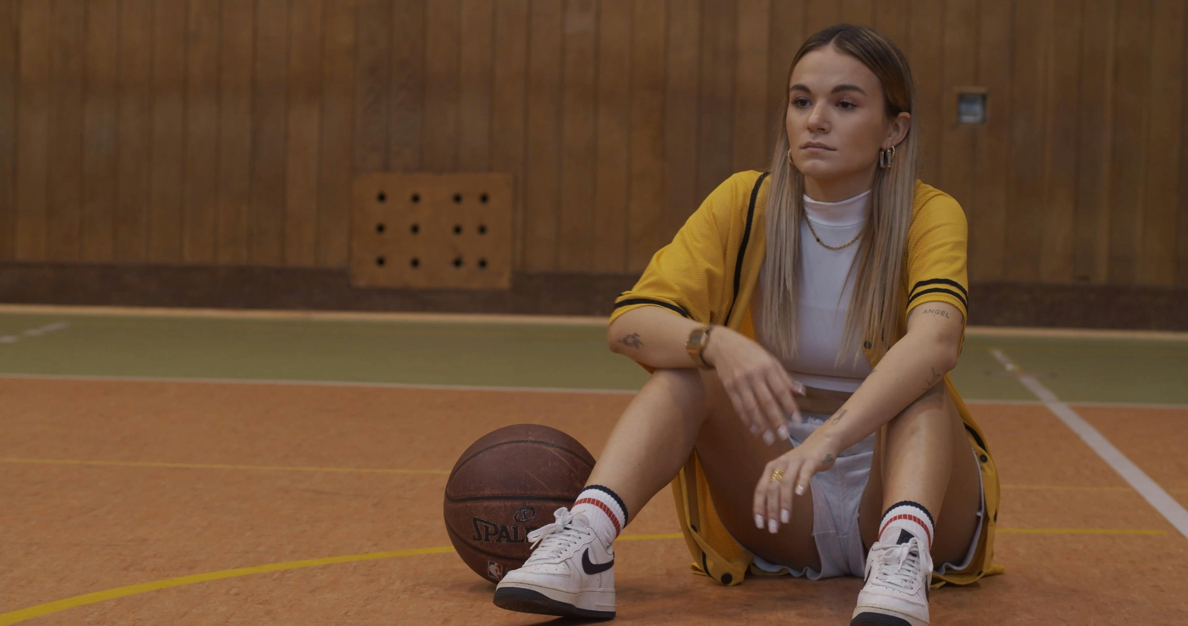 A Basketball Ball Rolling on the Ground Free Stock Video Footage ...