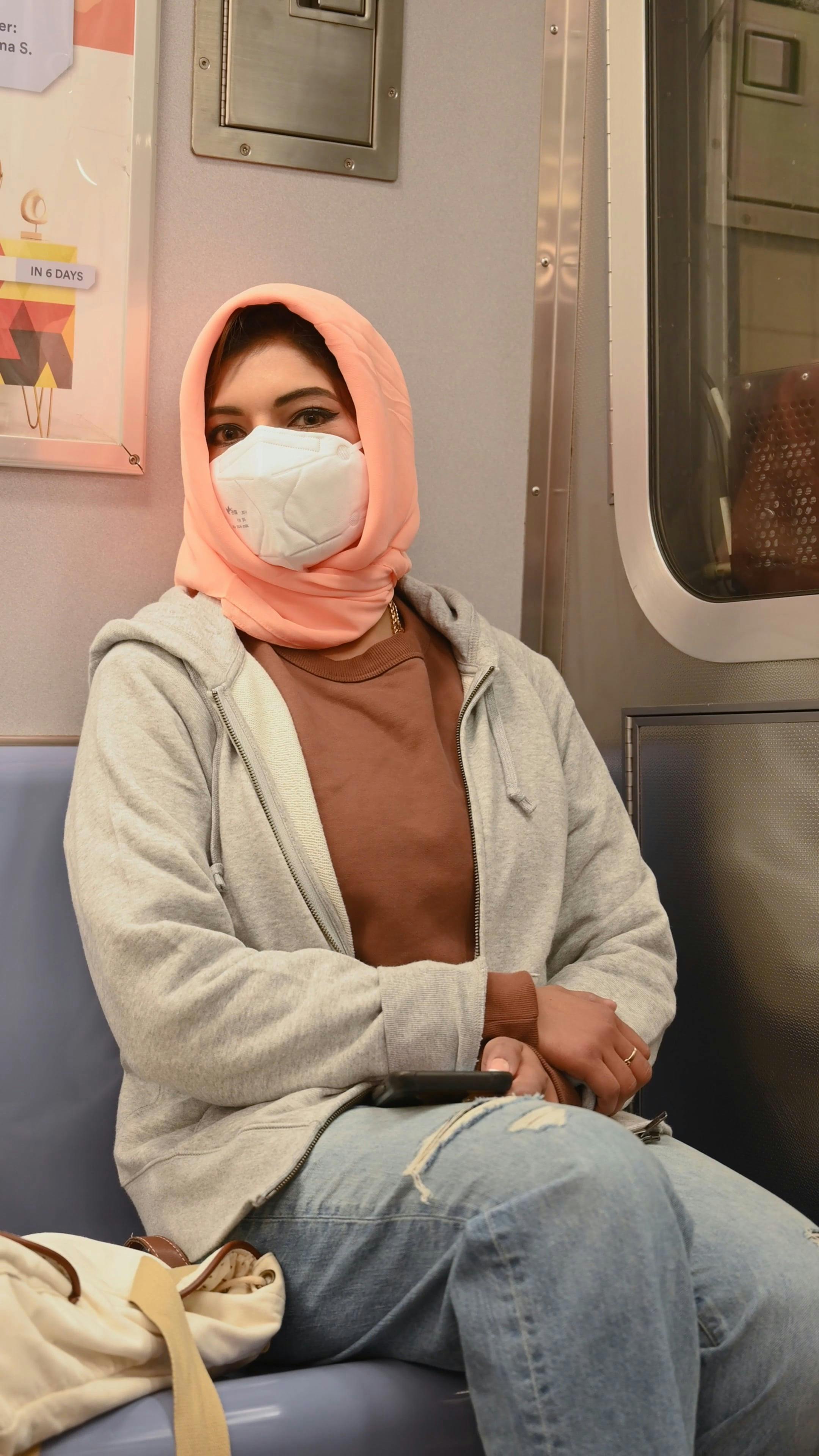 A Woman Wearing Mask On A Train Ride · Free Stock Video