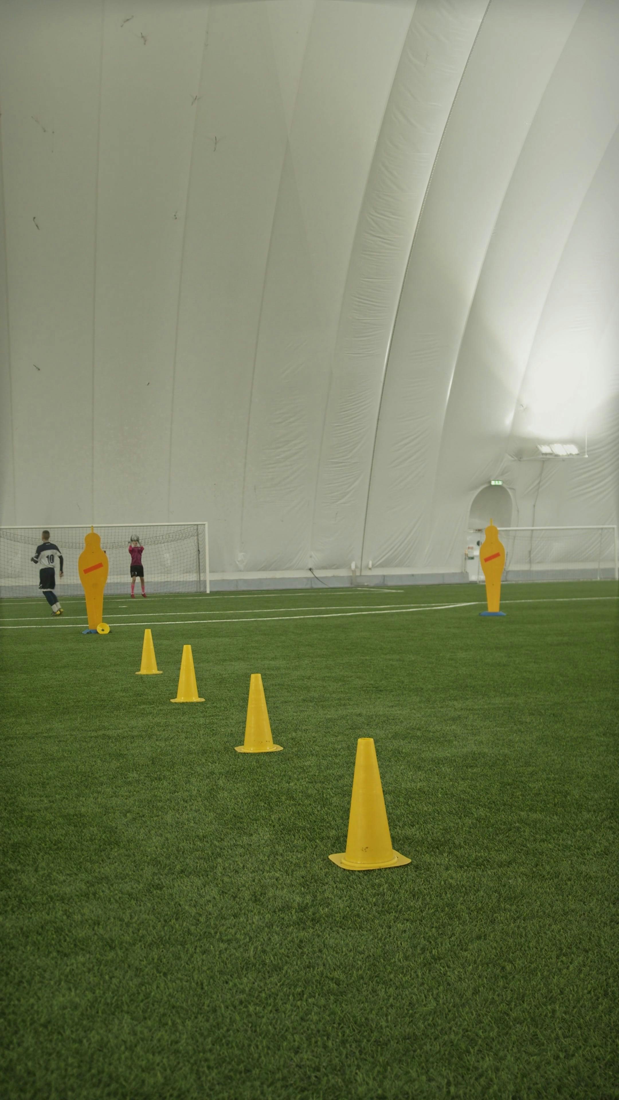 Birds Eye View of Athletes Training on a Field Free Stock Video Footage ...