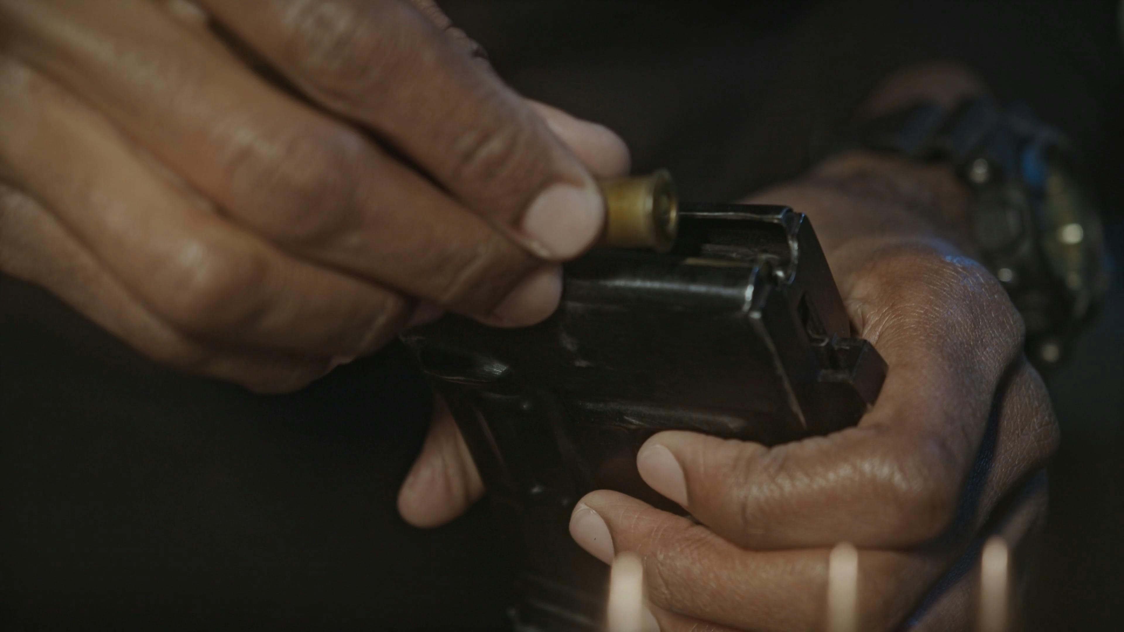 Close-Up Video of Hands Reloading a Magazine Free Stock Video Footage ...