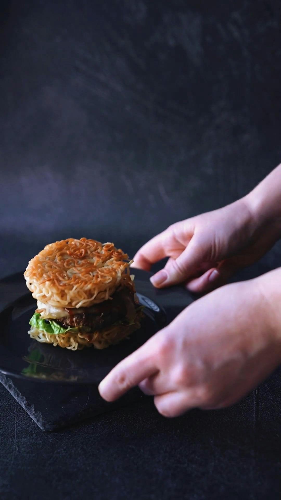 Rotating Shot of Cheeseburger Free Stock Video Footage, Royalty-Free 4K ...