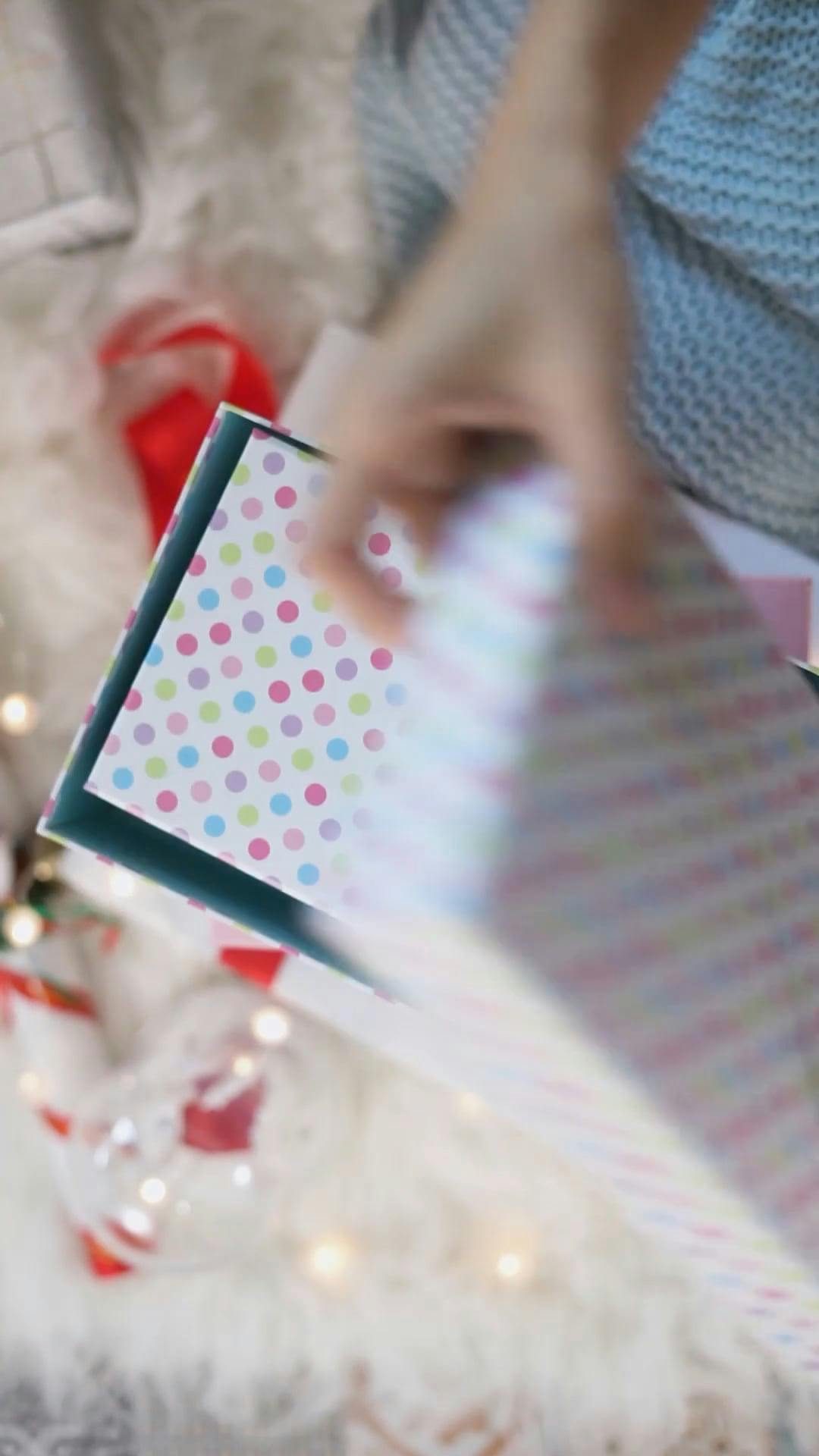 Woman Opening a Box in a Box · Free Stock Video