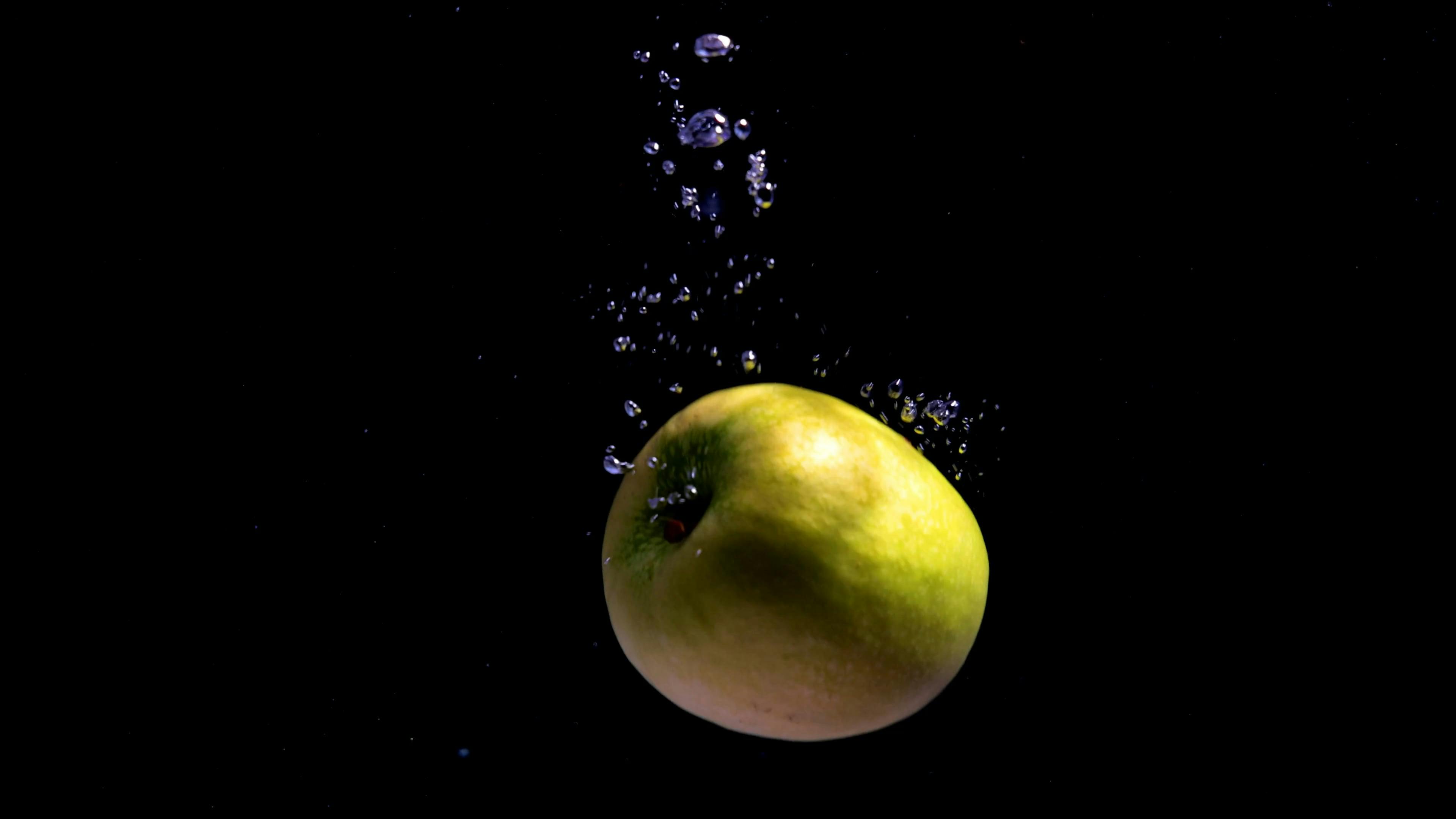 A Green Apple Underwater Free Stock Video Footage, Royalty-Free 4K & HD ...