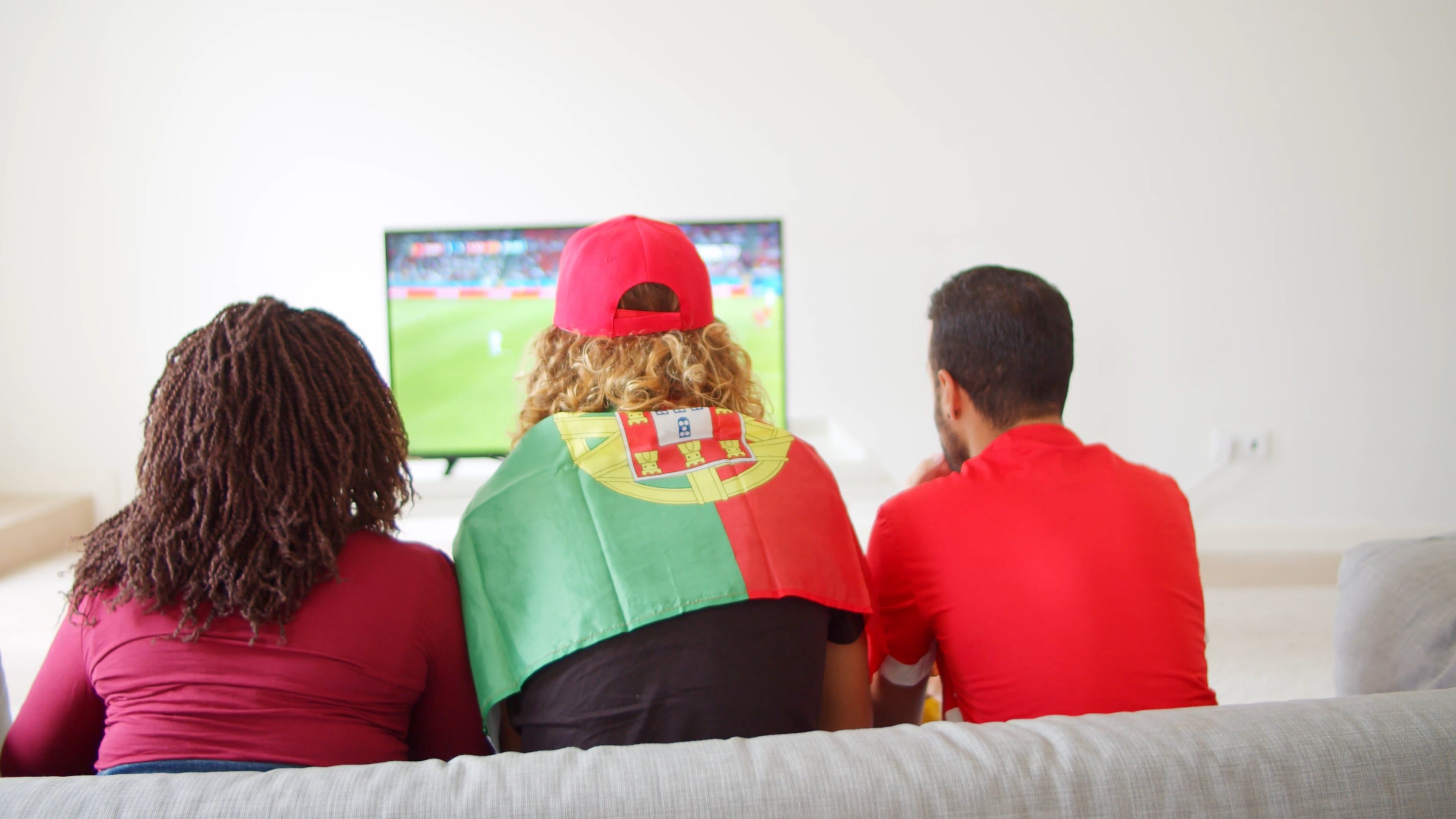 People Watching A Game on Tv Free Stock Video Footage, Royalty-Free 4K ...
