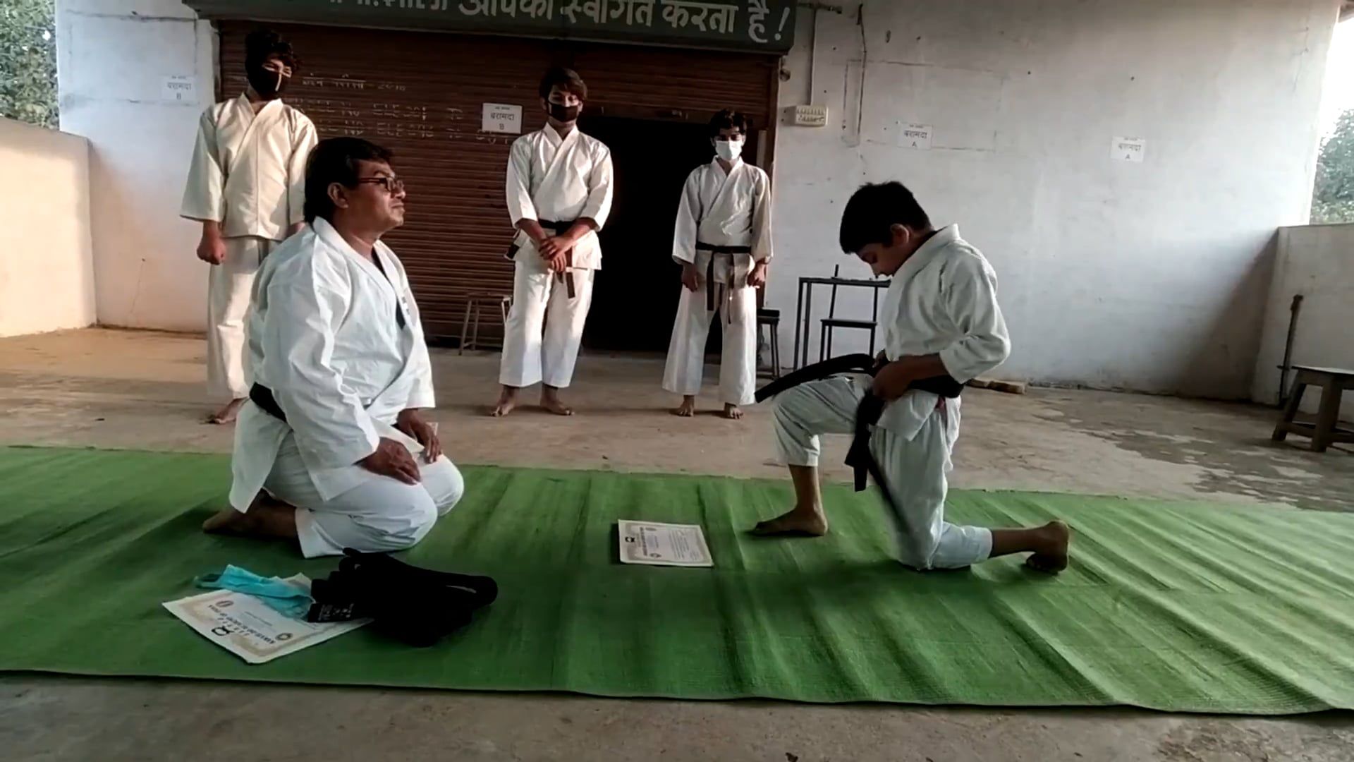 Changing Karate Belt Ceremony Free Stock Video Footage, Royalty-Free 4K ...