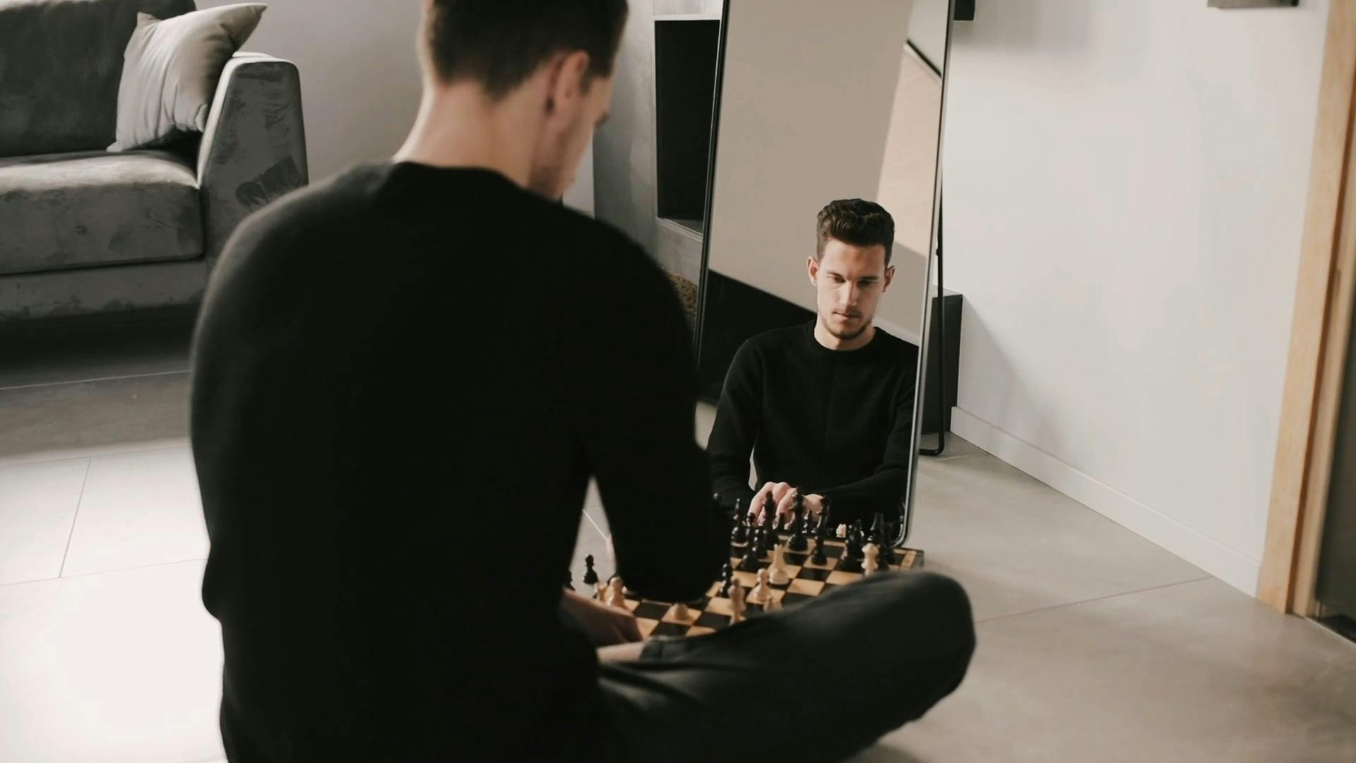 A Man Playing Chess Alone Free Stock Video Footage, Royalty-Free 4K ...