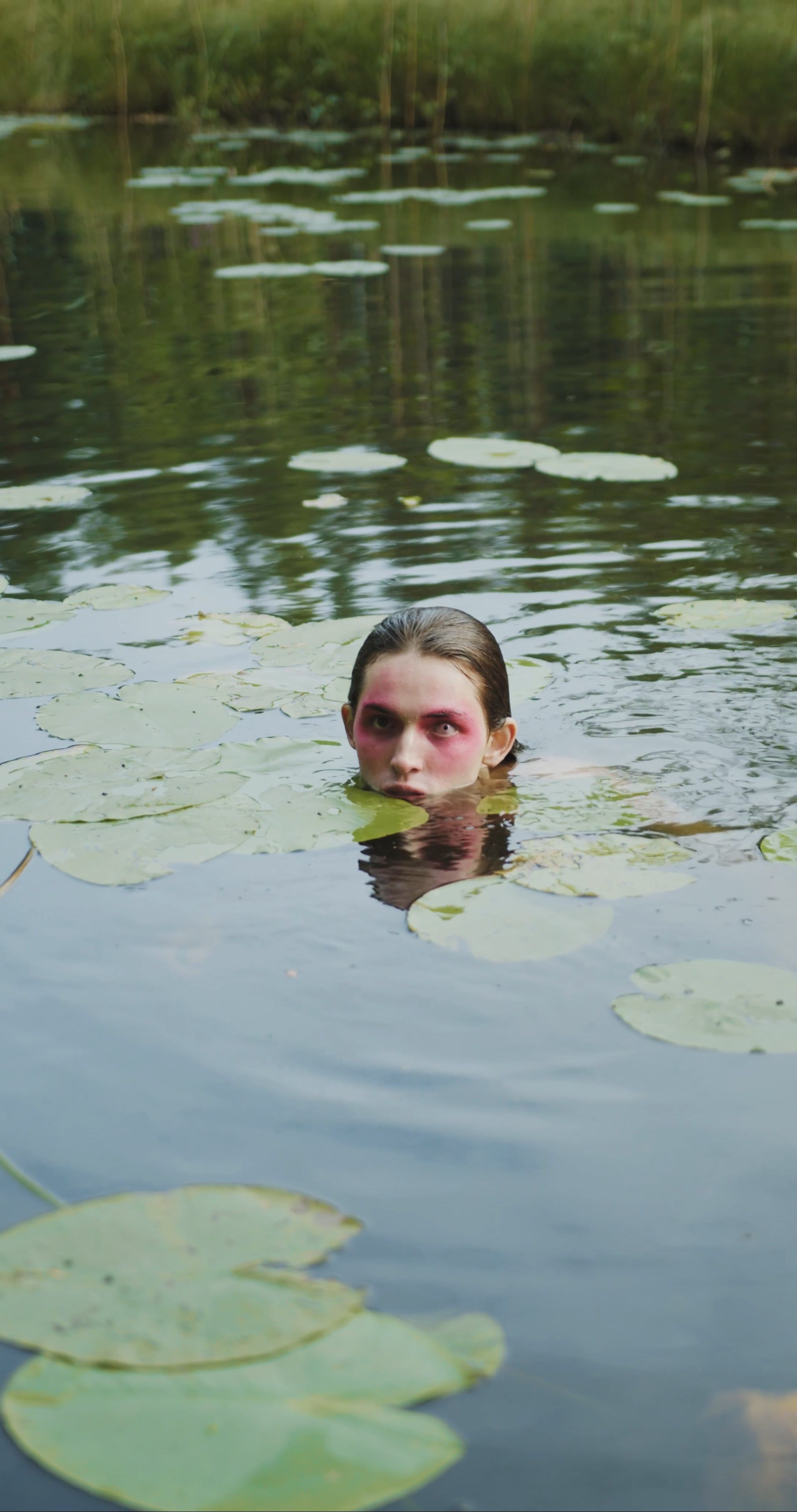 A Creepy Person Swimming in the Lake Free Stock Video Footage, Royalty ...