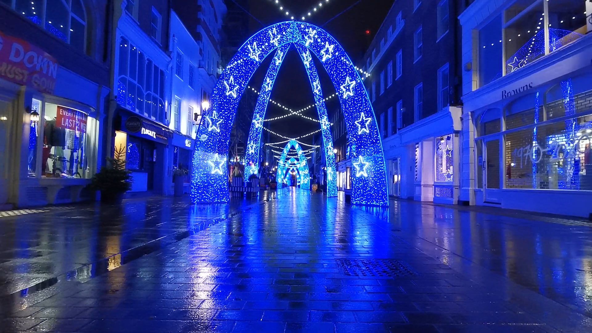 Video Of Christmas Light Decorations Free Stock Video Footage, Royalty ...